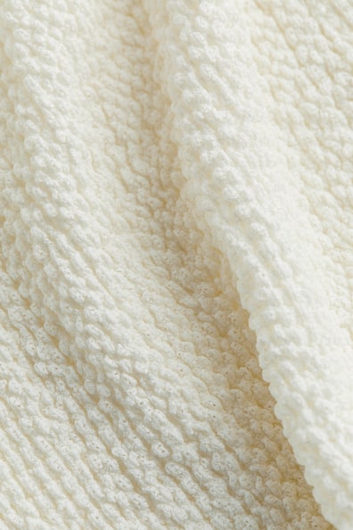 Women's Cream Flared Textured Pants | H&M US