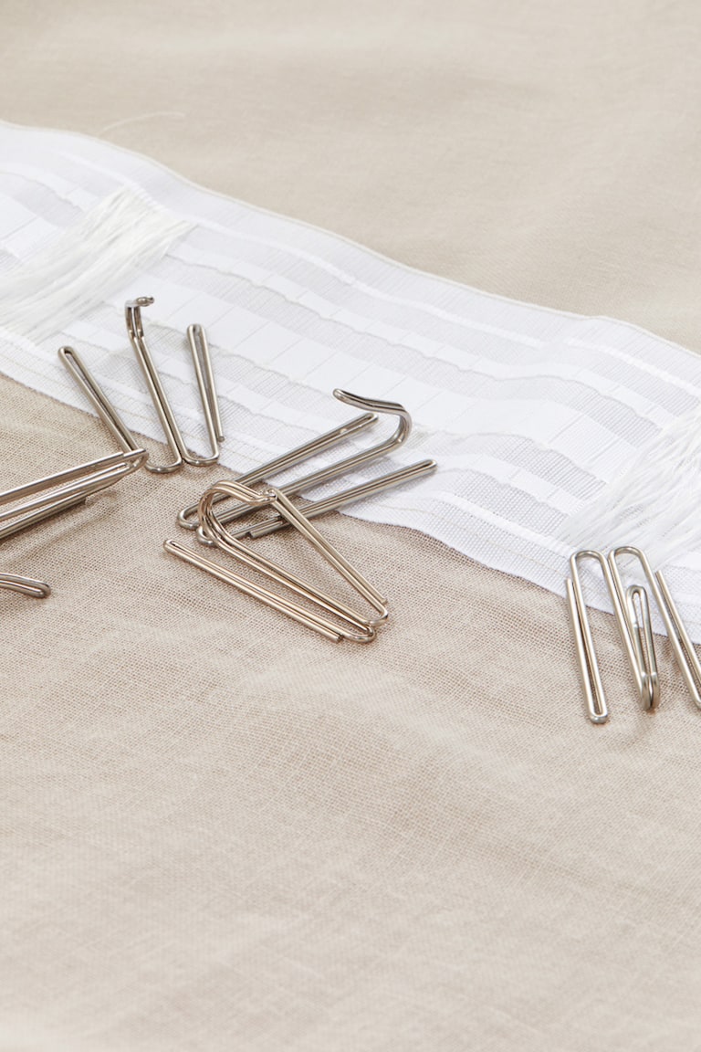 1-pack Panel de cortina ancho en mezcla de lino - Greige claro - Home ...