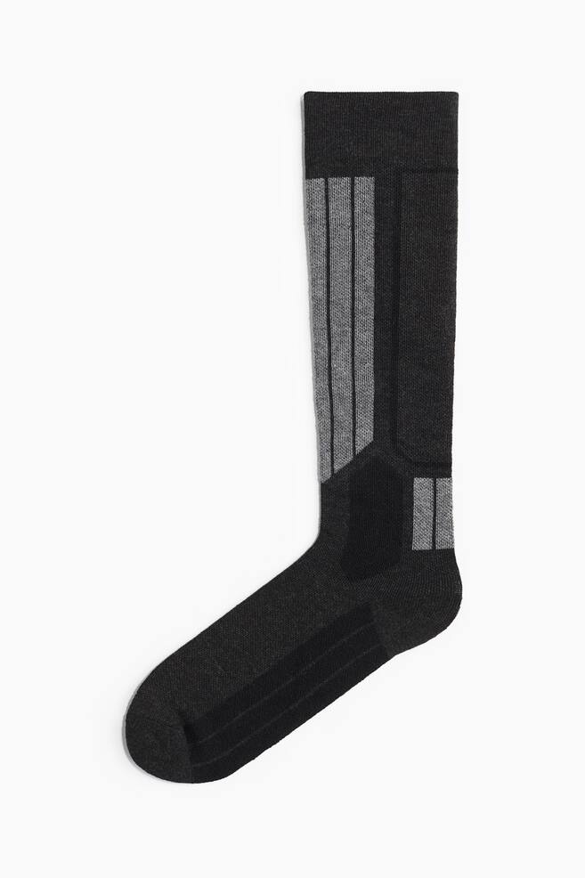 Warm Ski Socks with DryMove™ - Dark gray/gray - Ladies | H&M US