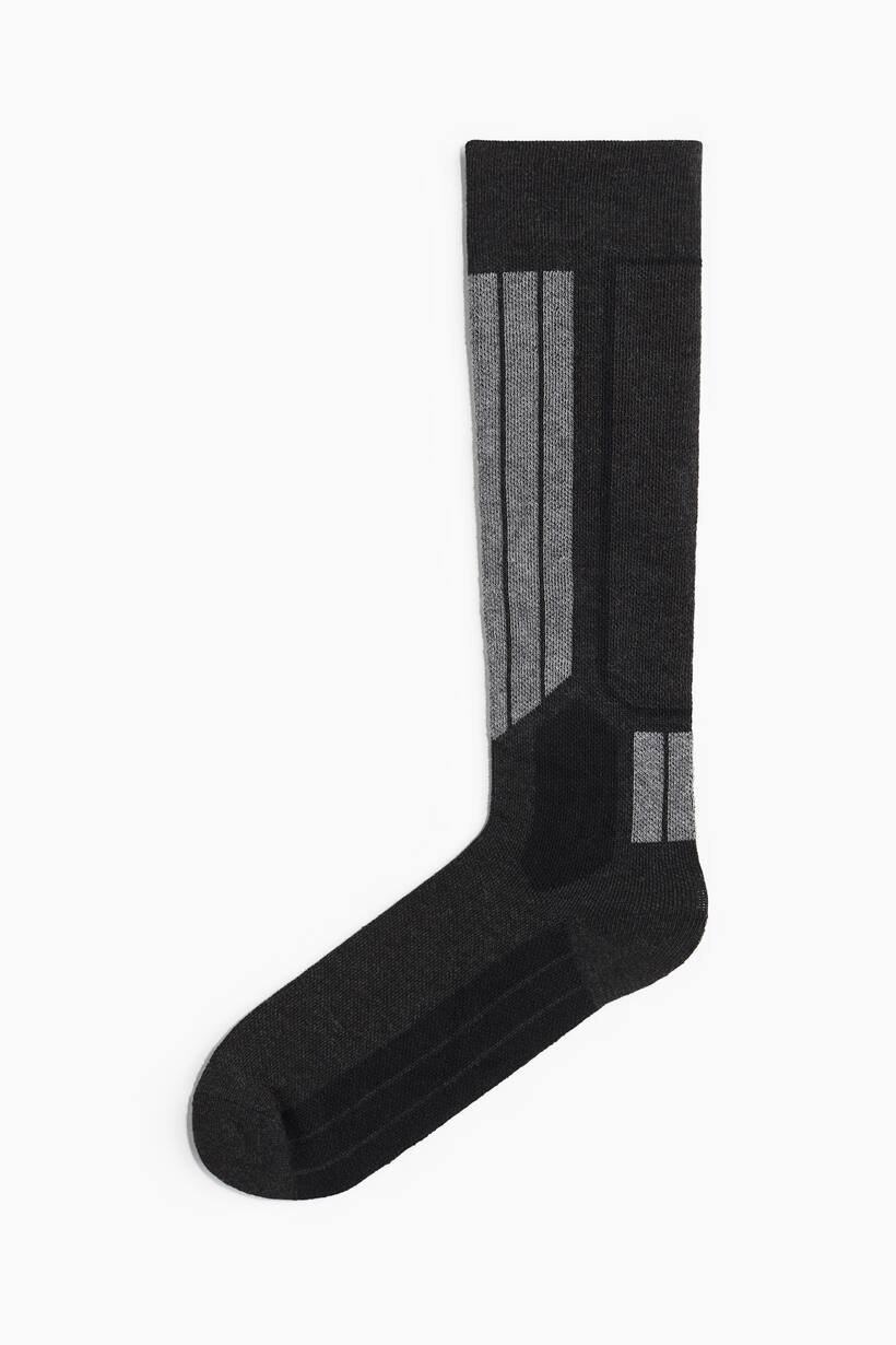 Warm Ski Socks with DryMove™ - Dark gray/gray - Ladies | H&M US