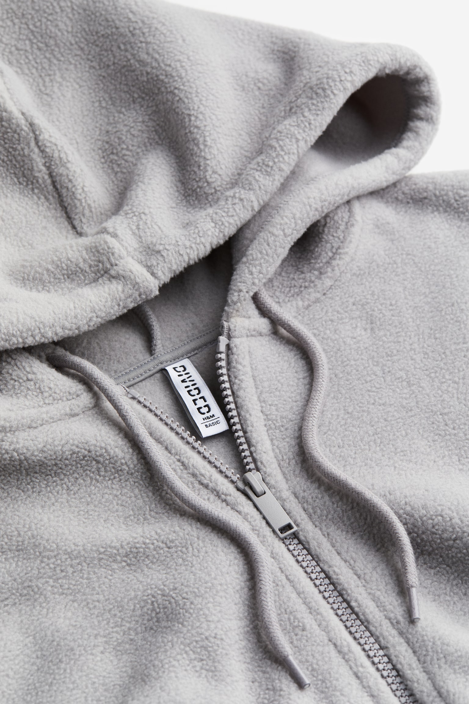 Women's Gray Hooded Fleece Jacket | H&M CA