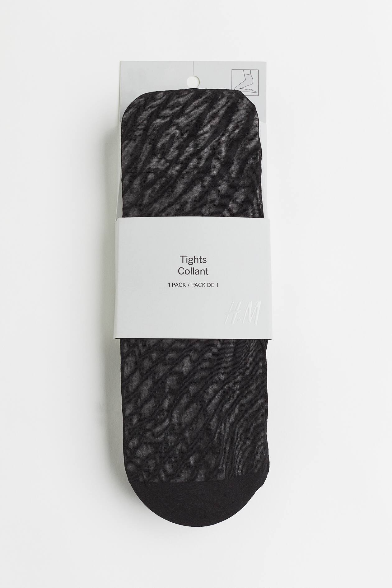 Strumpfhose mit Tiermuster - Normale Bundhöhe - Lang - Schwarz - Ladies ...