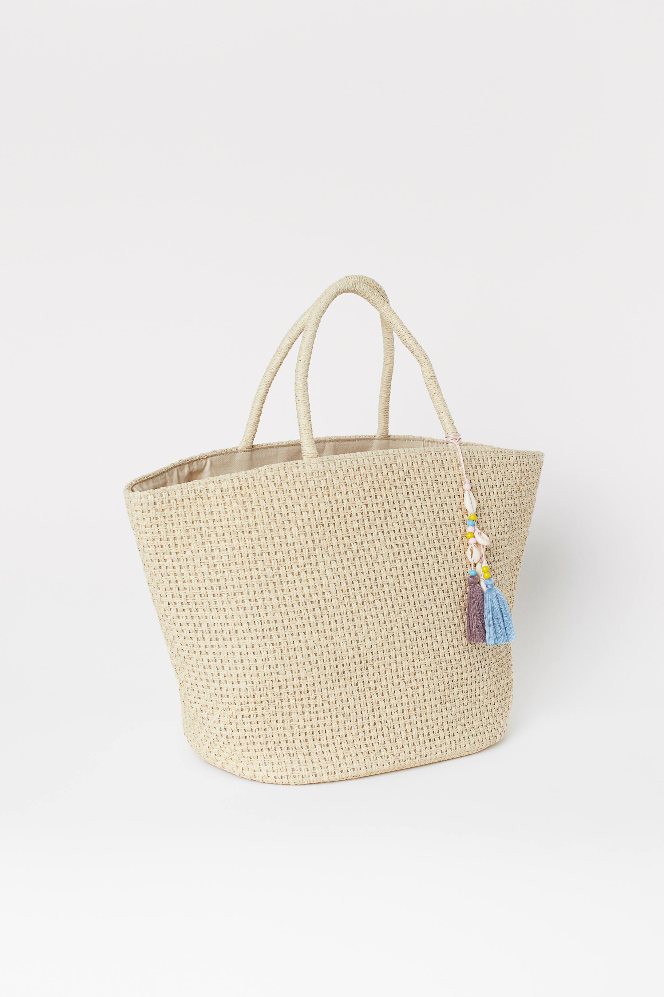 Straw Shopper - Beige - Ladies | H&M AU