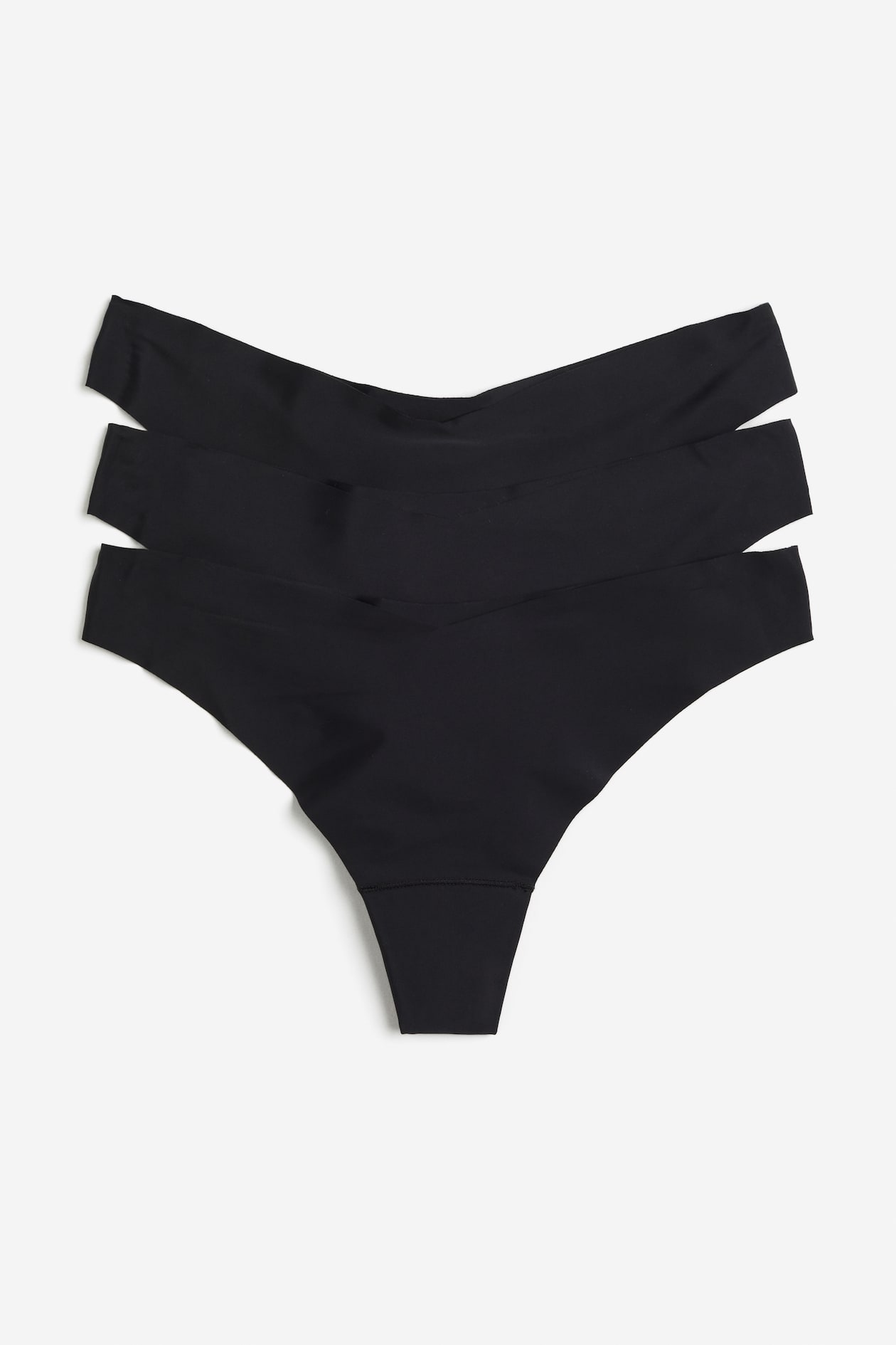 노쇼 Thong 팬티 3피스 세트 - 블랙 - 여성 | H&M KR