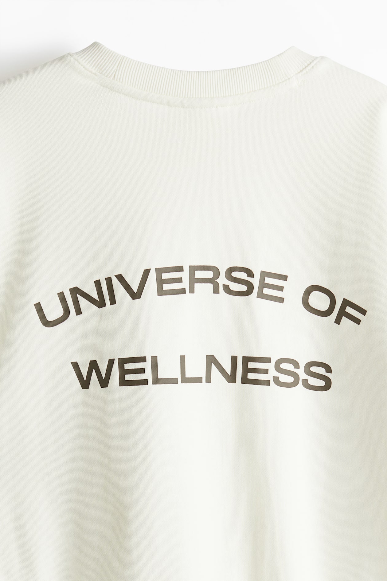 Sports Sweatshirt - White/Universe of Wellness - Ladies | H&M US