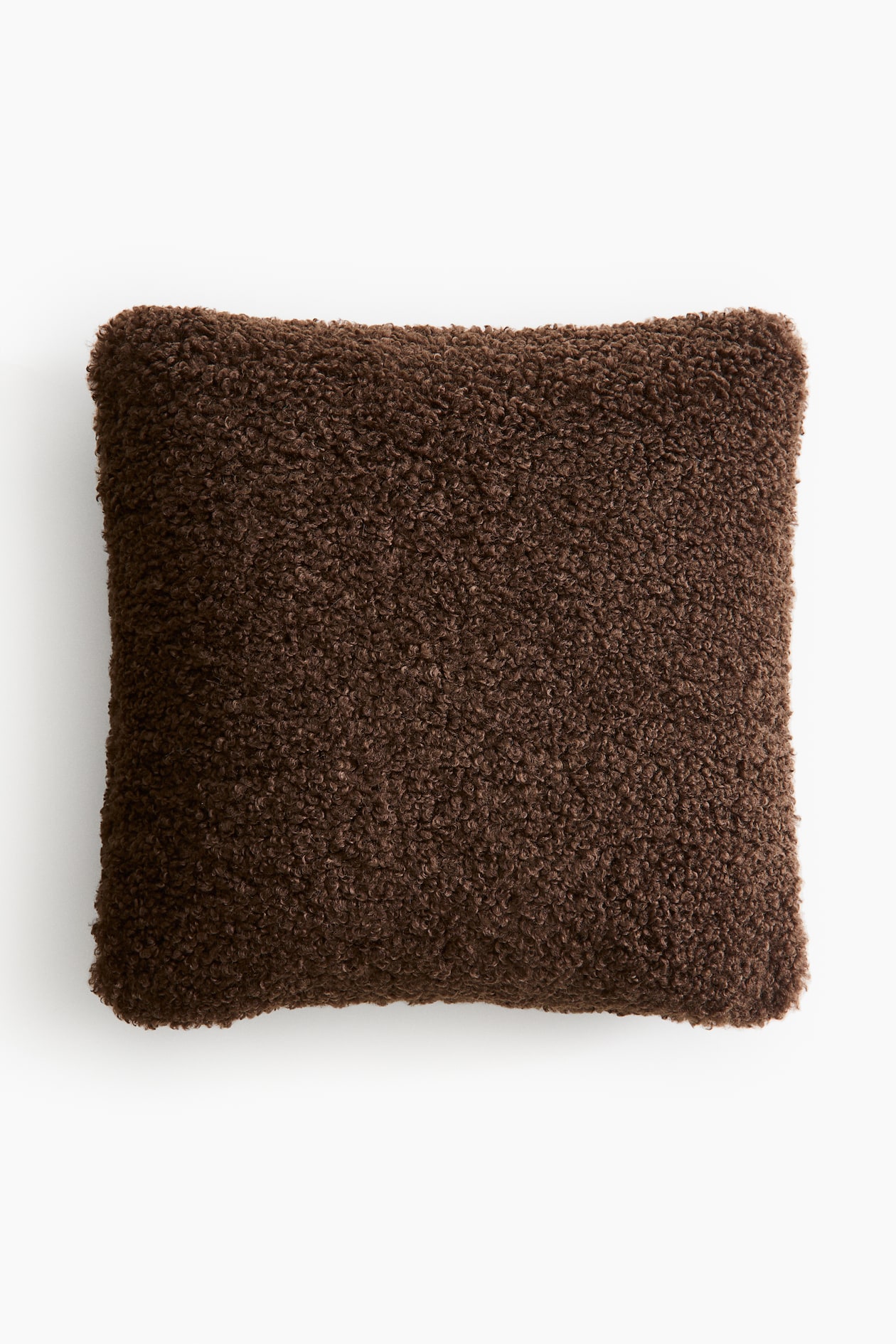 Housse de coussin en tissu Teddy bear - Marron foncé - Home All | H&M FR
