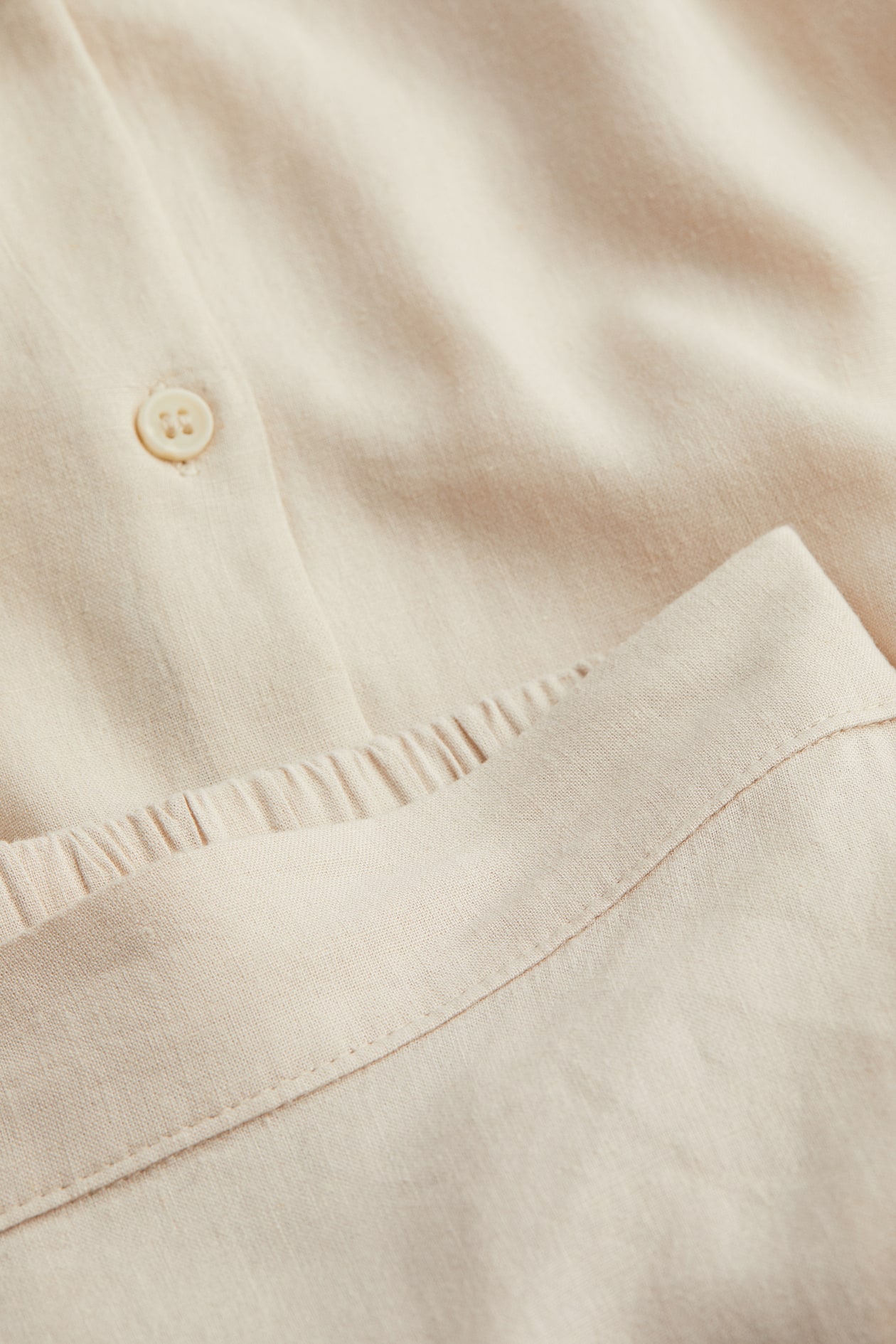 Women's Light beige Linen-blend Pajamas | H&M US