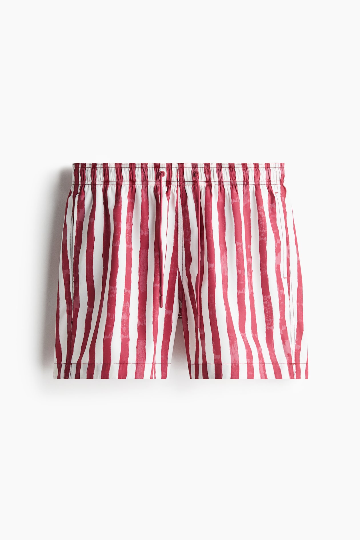 Men’s Red/striped Patterned Swim Shorts | H&M US