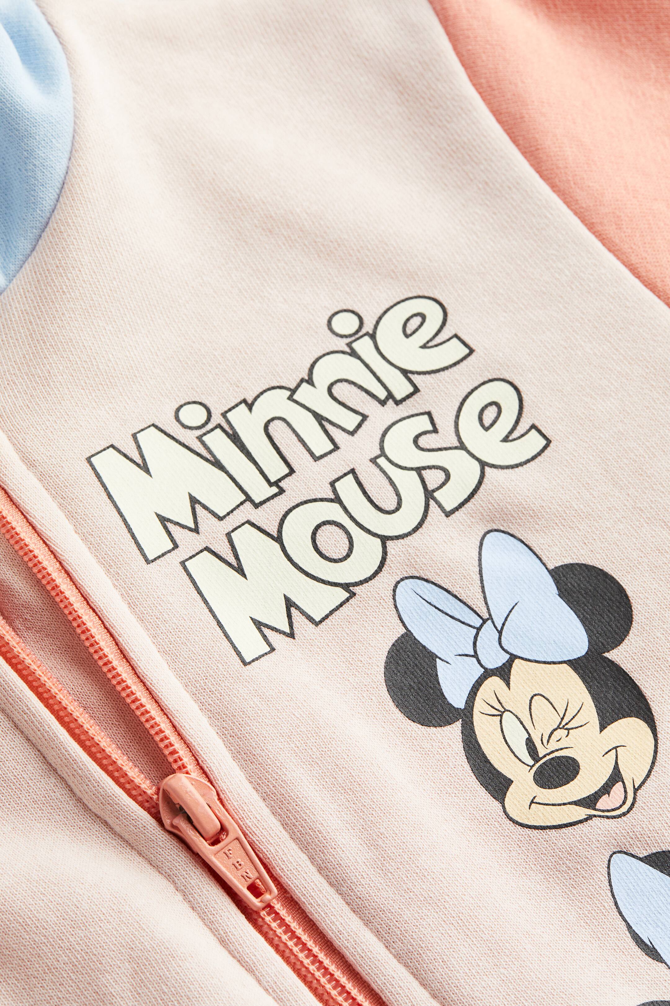 Hoodiejacke mit Print - Langarm - Normale Länge - Hellrosa/Minnie Maus ...