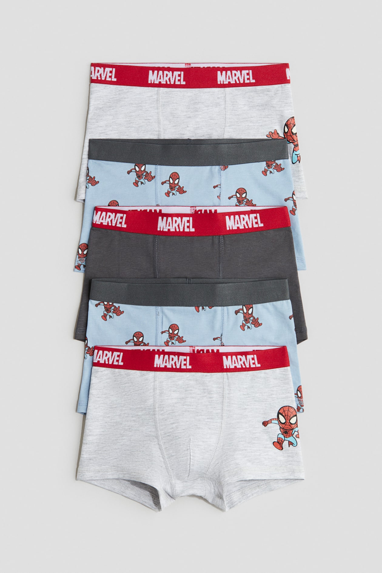 Light blue/Marvel Comics 5-pack Boxer Briefs for kids | H&M US