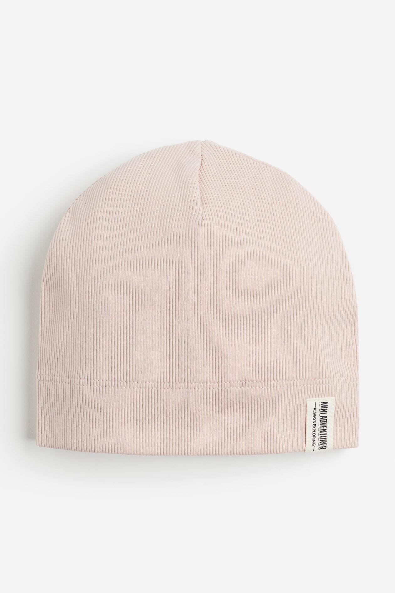 Light dusty pink Ribbed beanie for kids | H&M GB