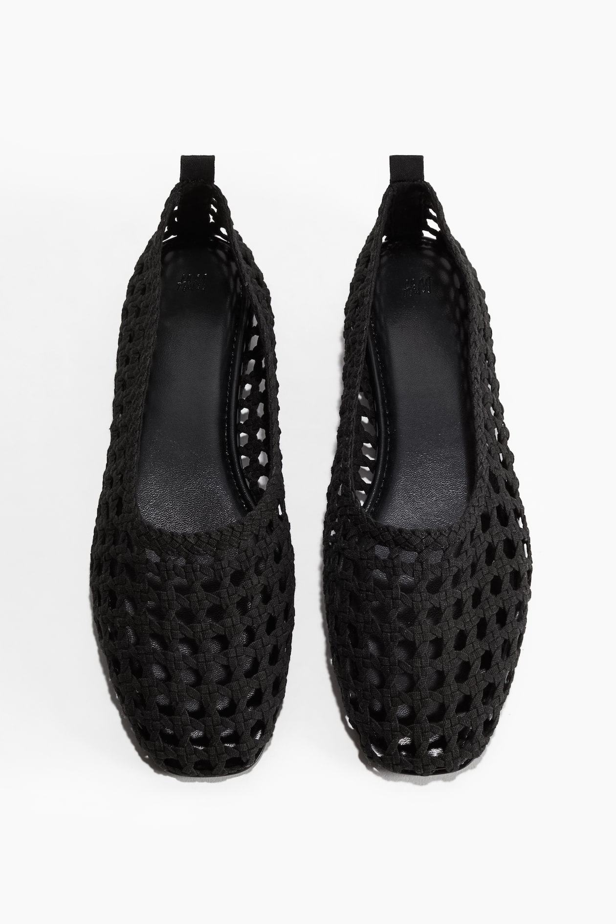Women's Black Braided Ballet Flats | H&M CA