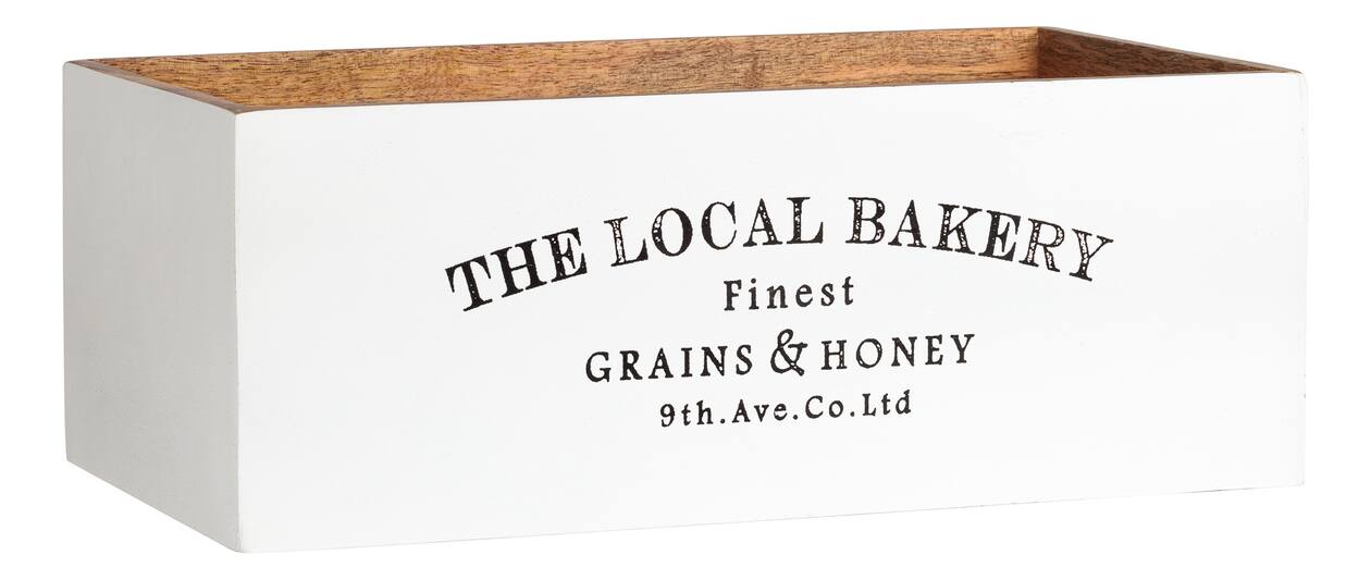 Large Rectangular Wooden Box - White - Home All | H&M CA