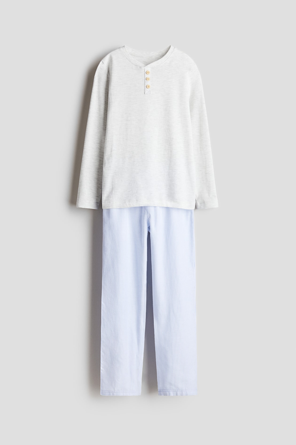 Light blue/Striped Cotton pyjamas for kids | H&M GB