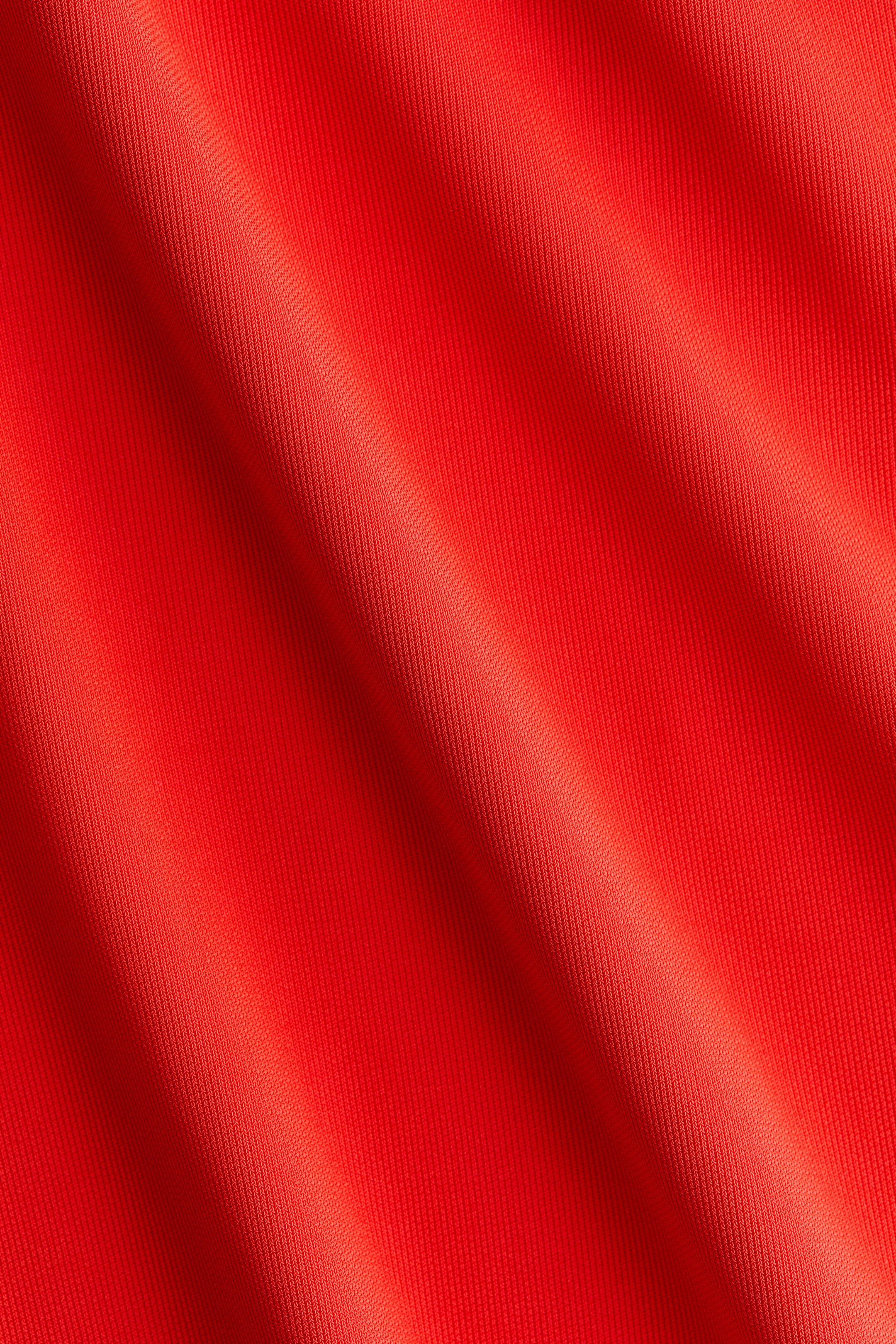 Women's Bright red Interlock Peplum Top | H&M US