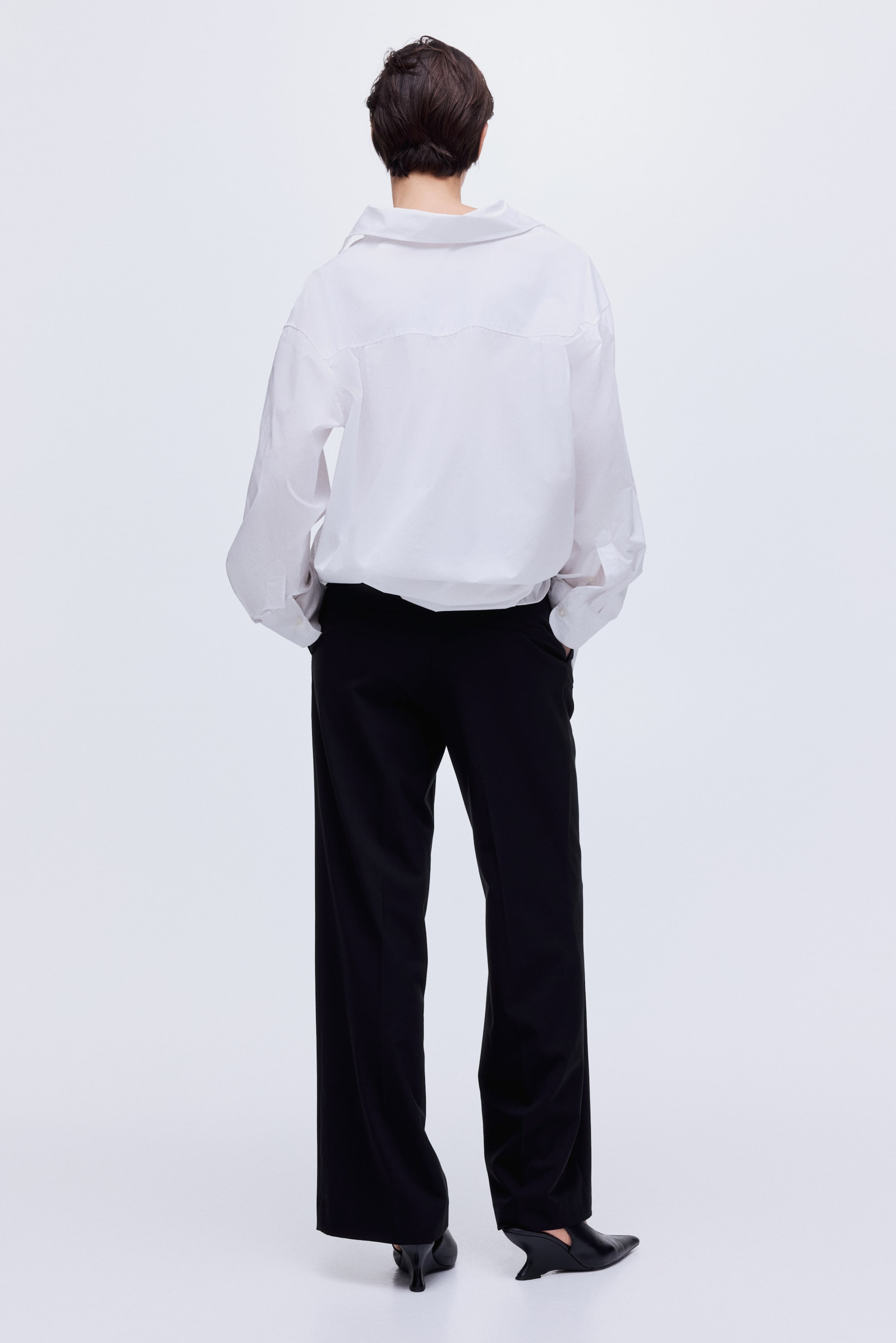 Women's Black Wide-Leg Pants | H&M CA