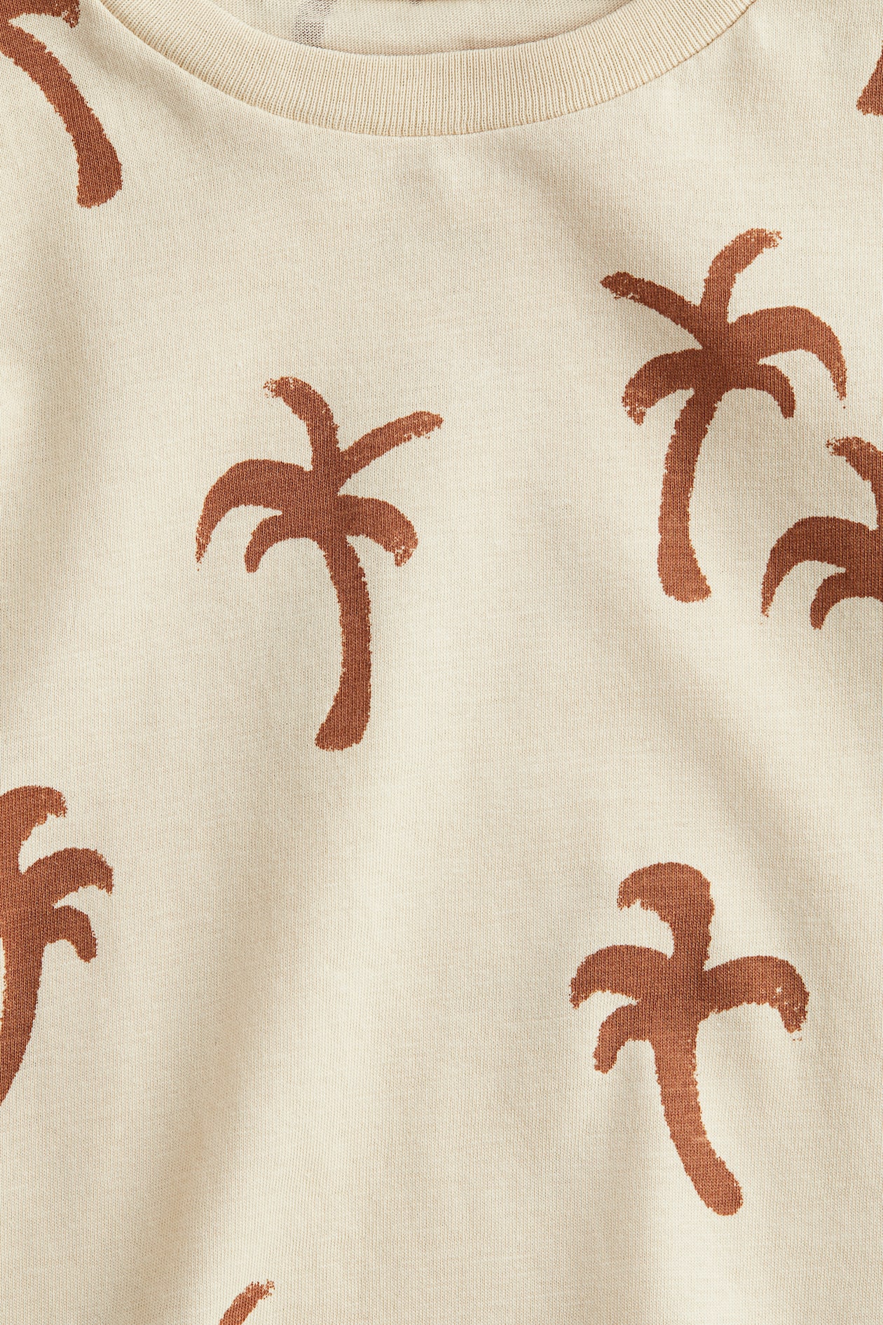 Light beige/palm trees Printed T-shirt for kids | H&M CA