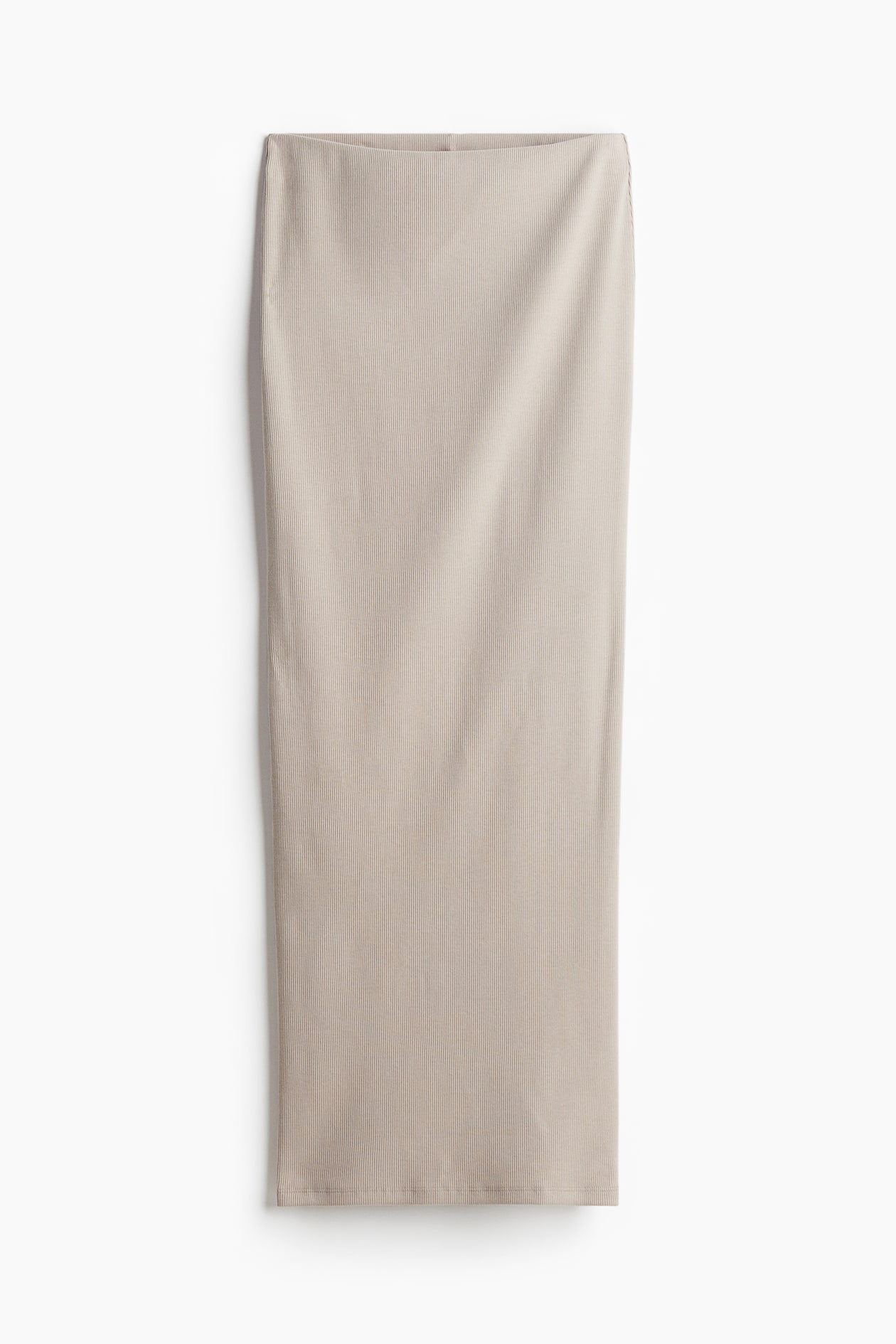 Women's Light taupe Ribbed Pencil Skirt | H&M CA