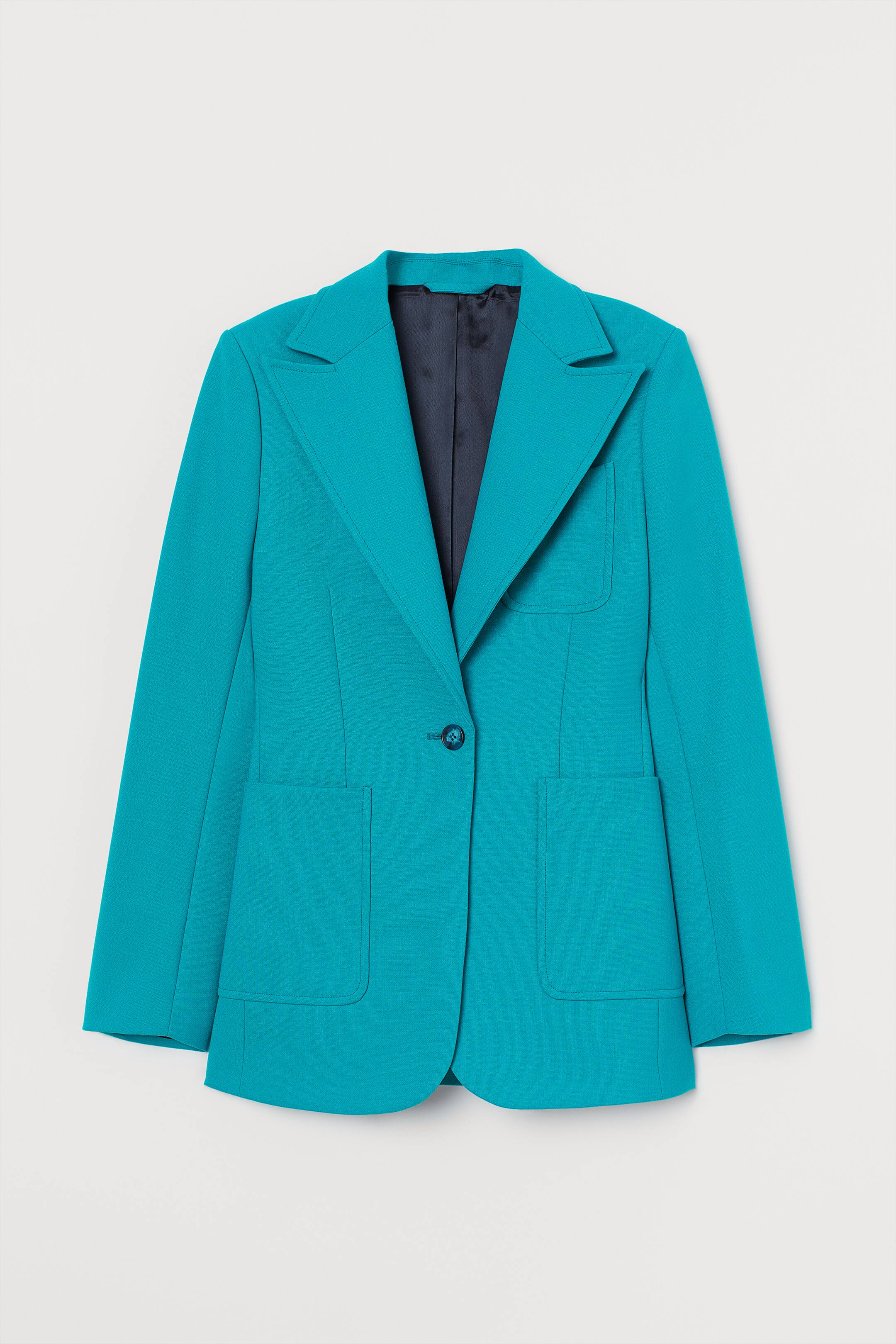 Wool-blend jacket - Turquoise - Ladies | H&M GB