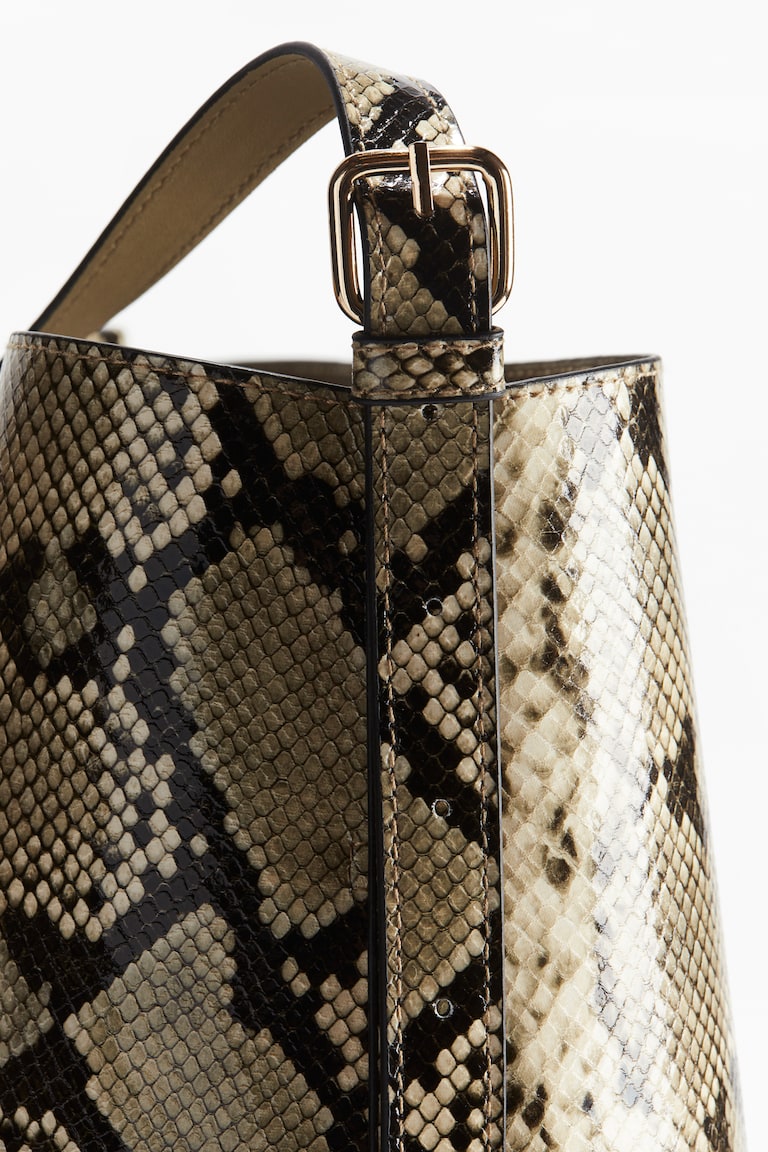 Women's Beige/snakeskin-patterned Tote Bag with Pouch Bag | H&M US