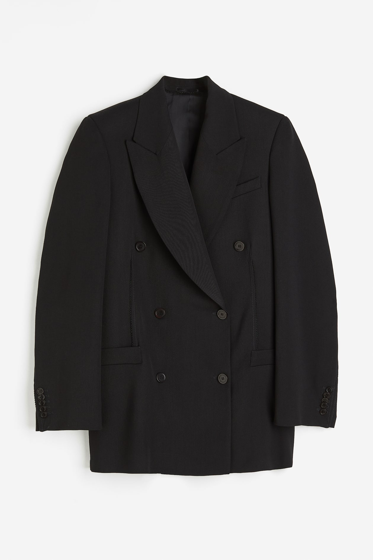 Yün Karışımlı Oversize Blazer - Siyah - KADIN | H&M TR