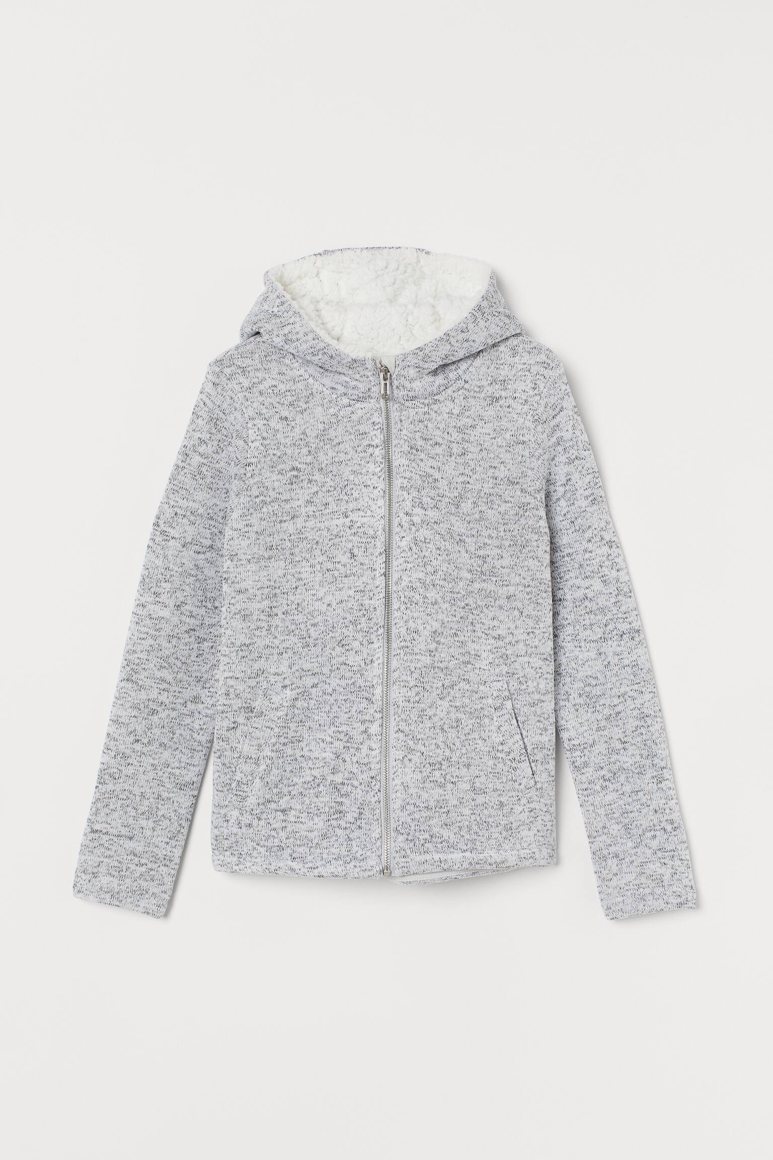Hooded Jacket - Gray melange - Kids | H&M US