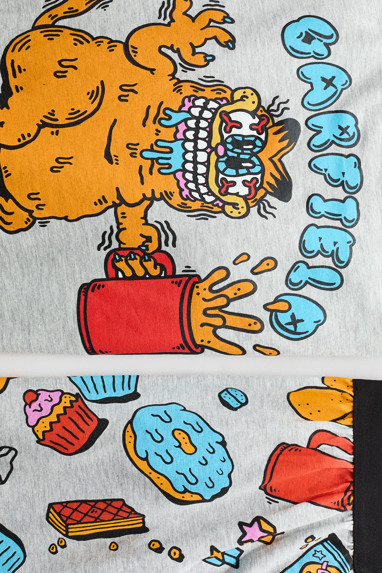 Grey marl/Garfield Print-motif cotton pyjamas for kids | H&M GB