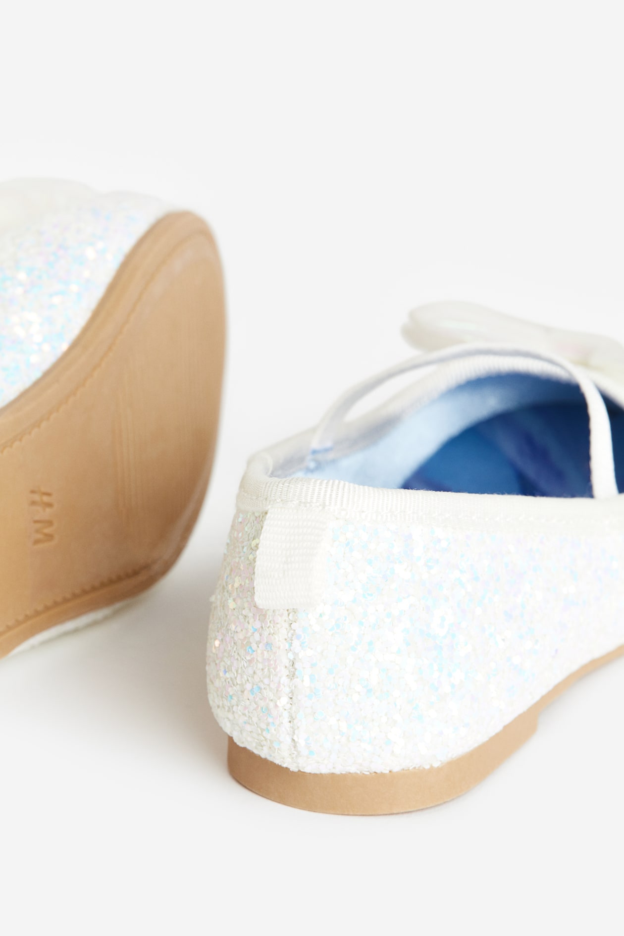 Glittery ballet pumps - White/Frozen - Kids | H&M GB