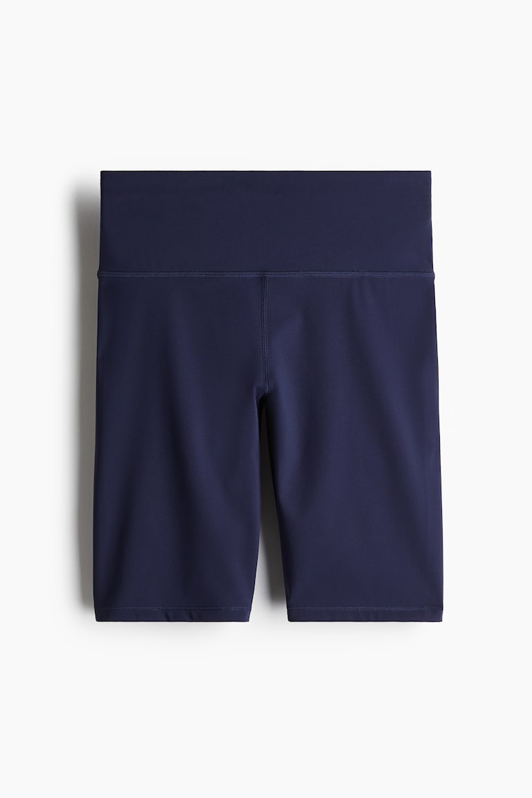 Women's Navy blue Running Bike Shorts with ShapeMove™ | H&M US