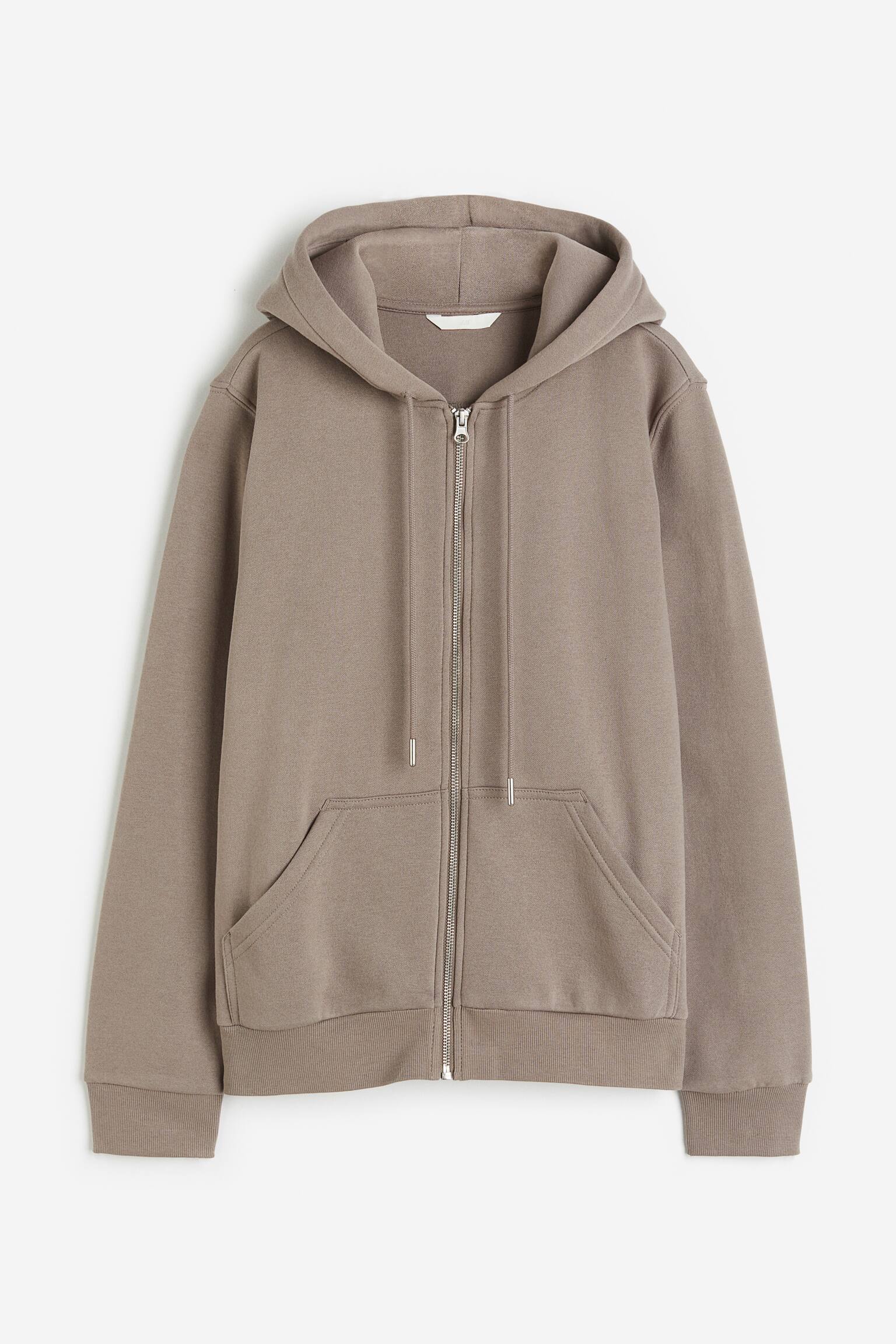 Zip-through hoodie - Greige - Ladies | H&M SG