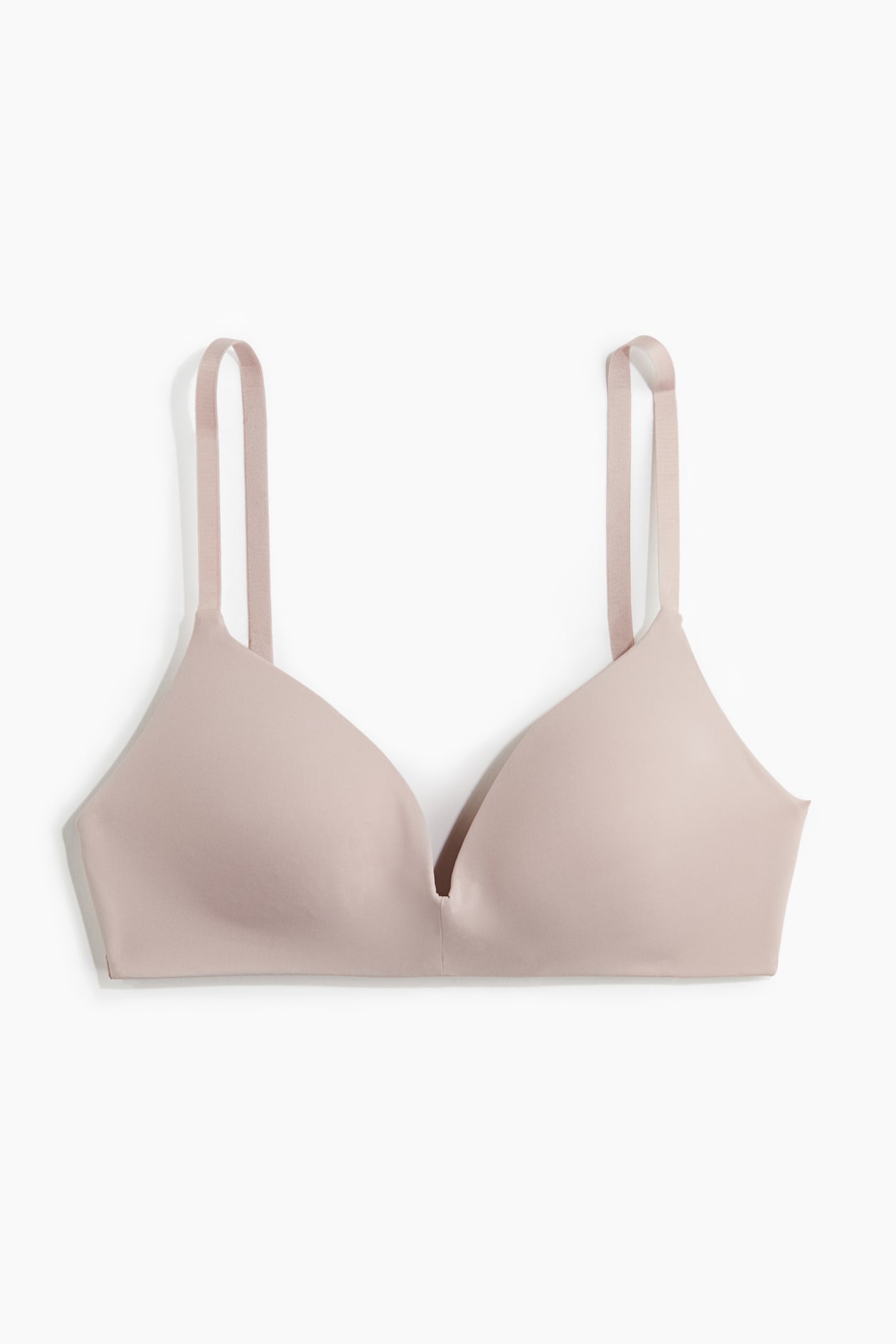 Women's Light dusty pink Padded Soft-Cup Microfiber Bra | H&M CA
