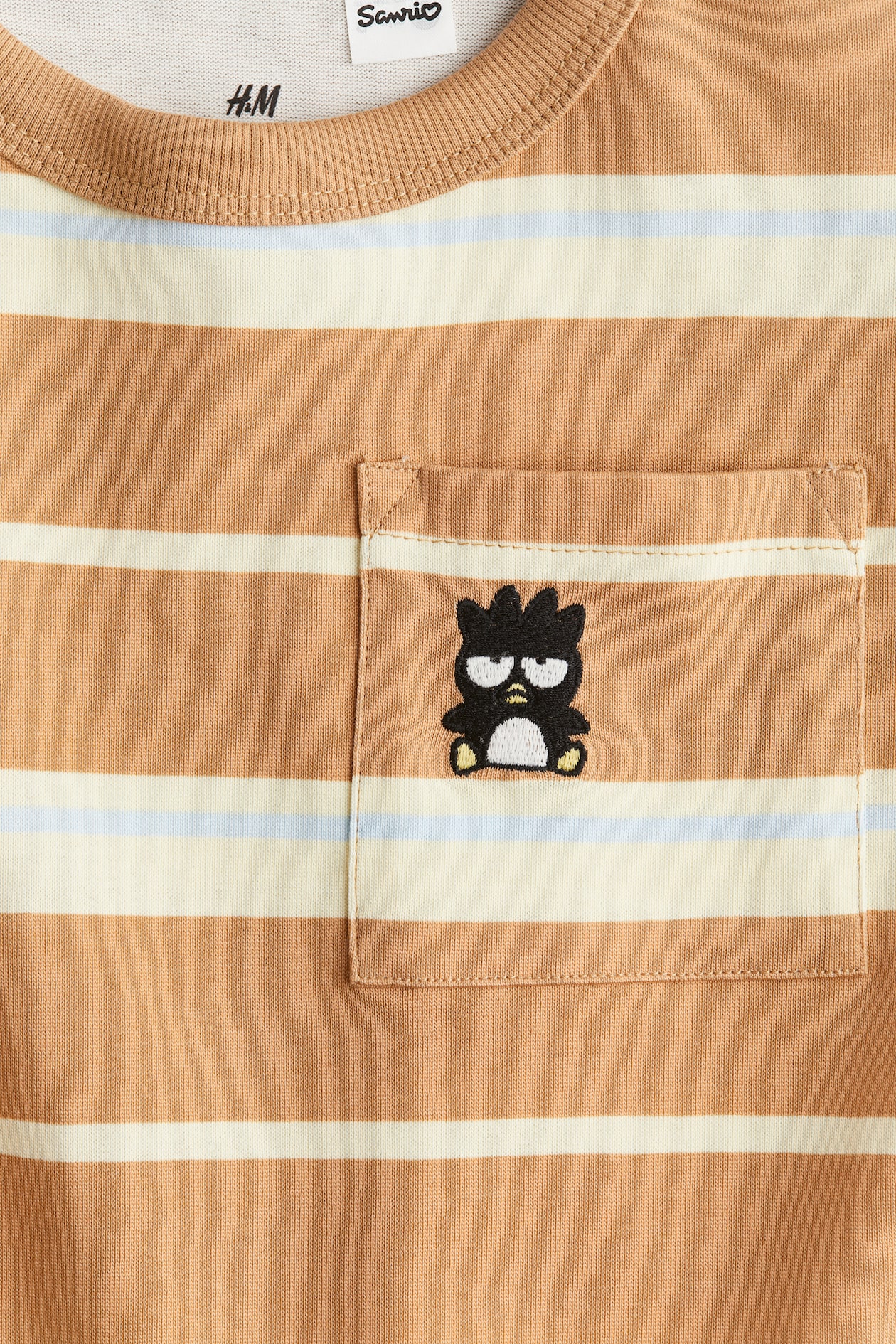 Long-Sleeved Cotton T-shirt - Beige/Bad Badtz-Maru - Kids | H&M US