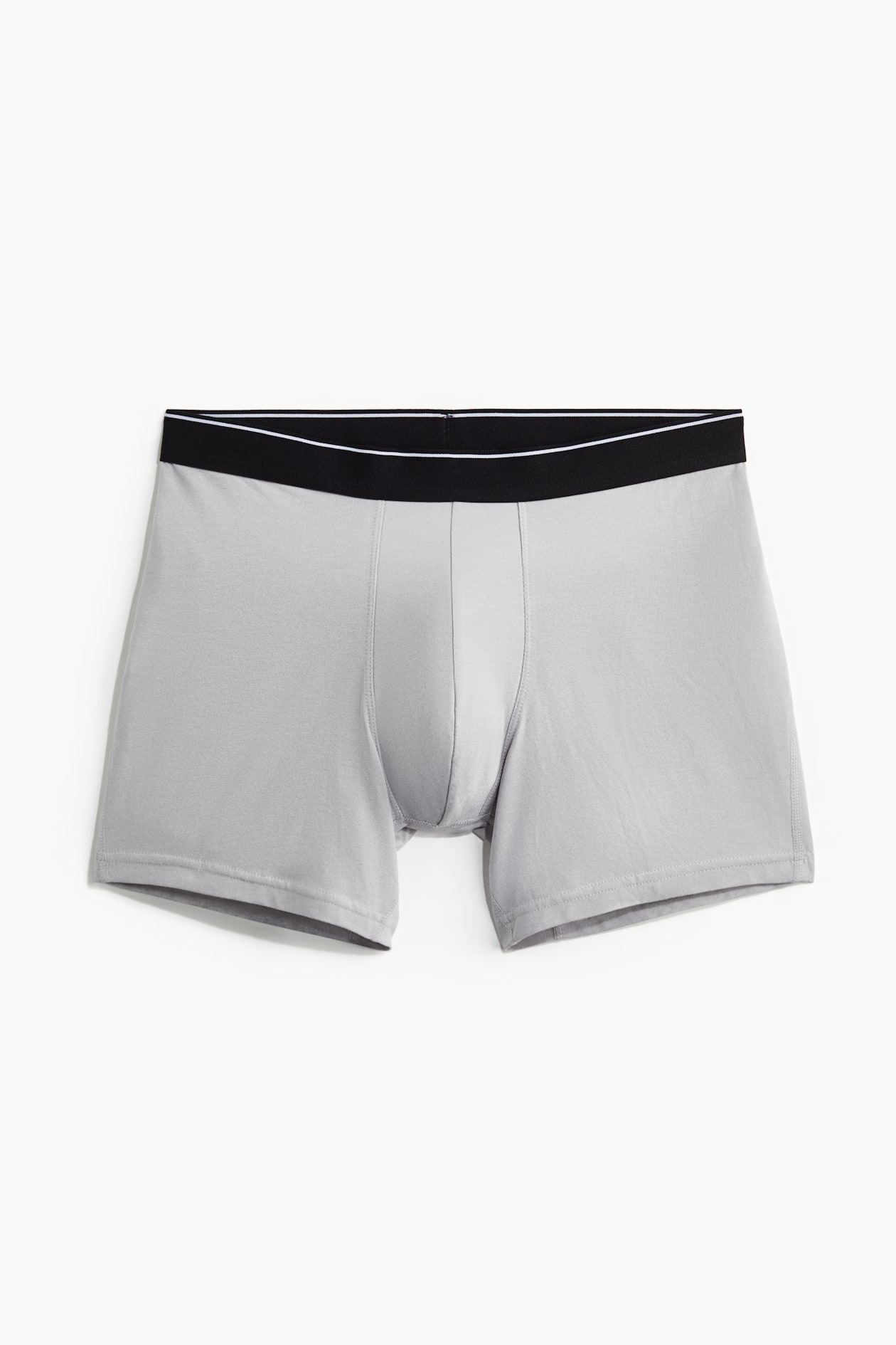 Men’s Light gray/dark gray/black 3-pack Mid-Length Boxer Briefs with ...