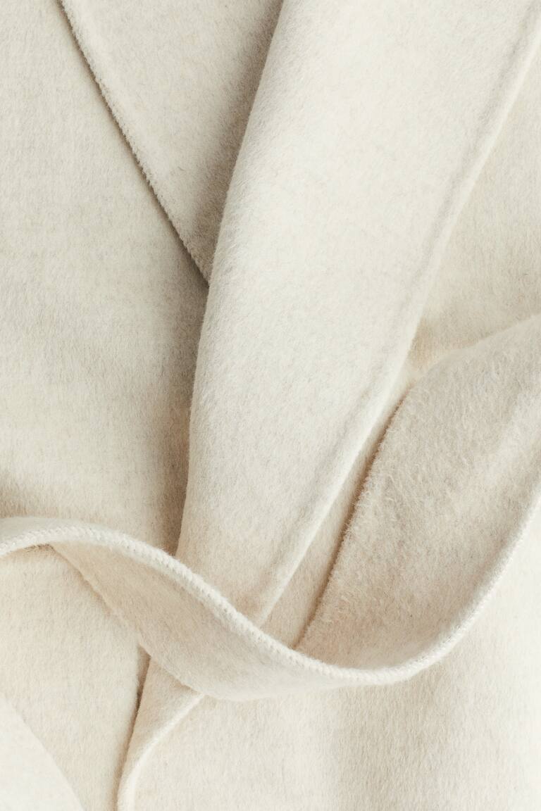 Women's Light beige Handmade wool-blend coat | H&M GB