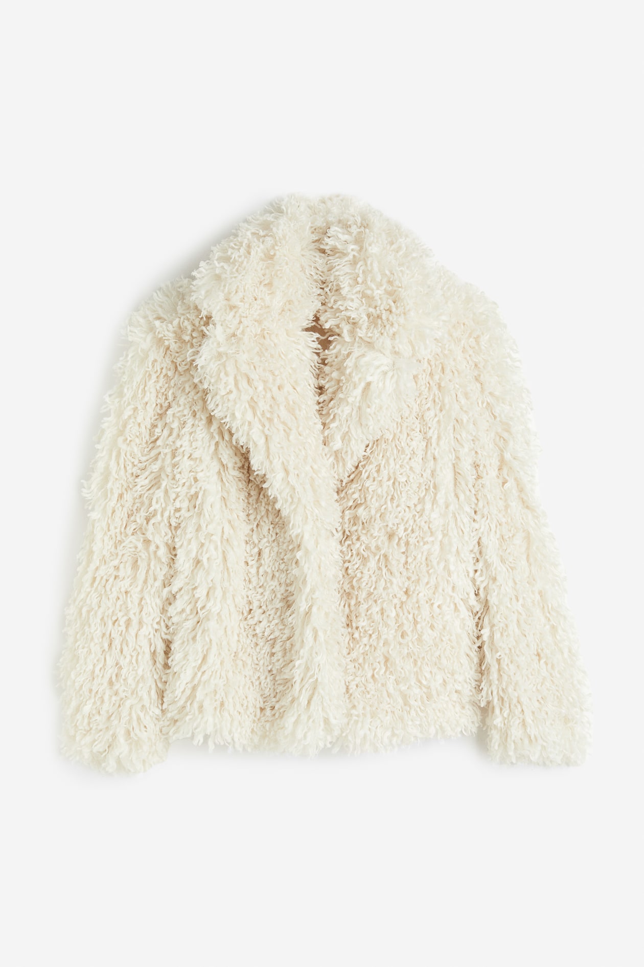 Fuzzy jacket - Cream - Ladies | H&M PH