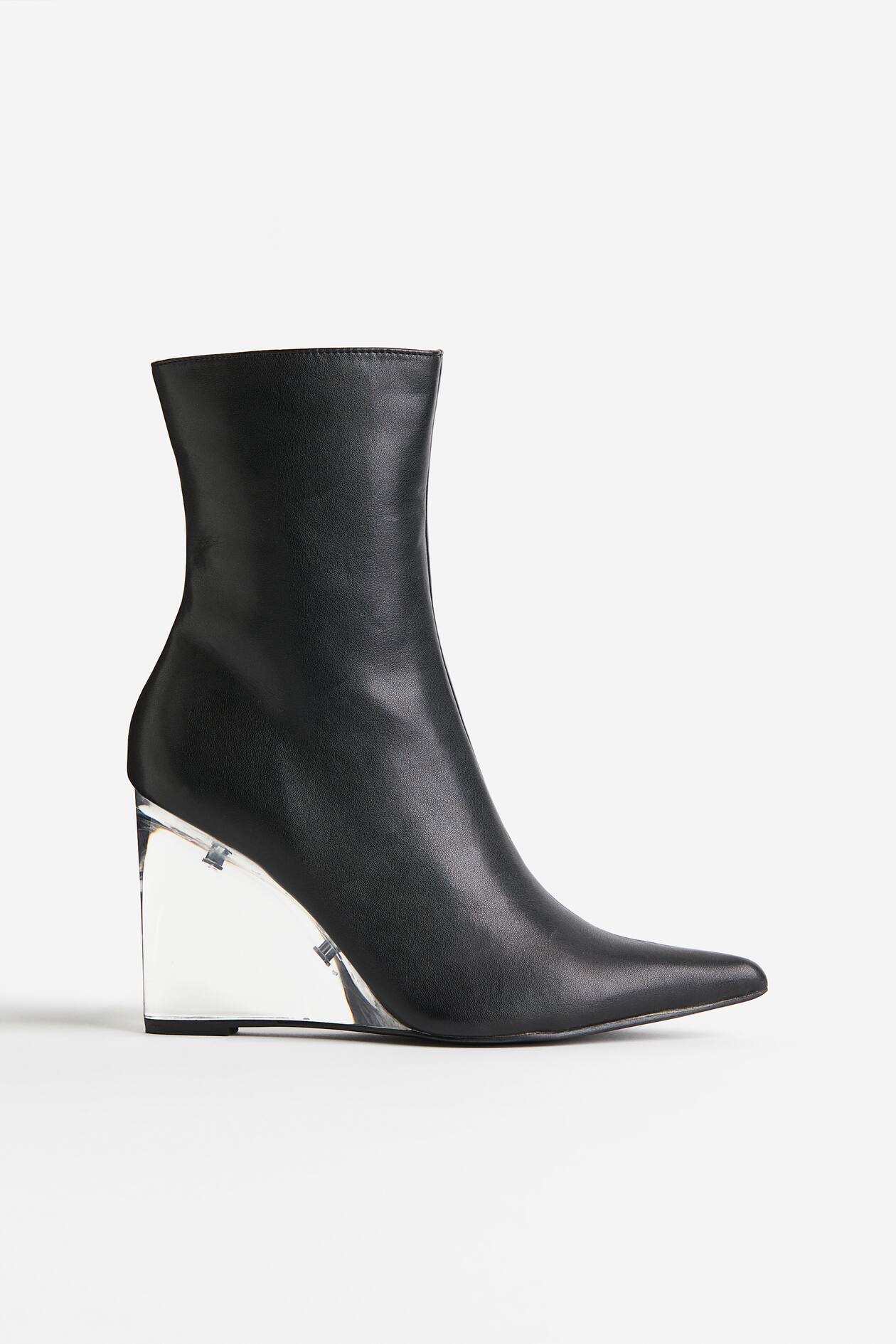 Ohio Ankle Boots Mit Keilabsatz - Schwarz - Ladies | H&M AT