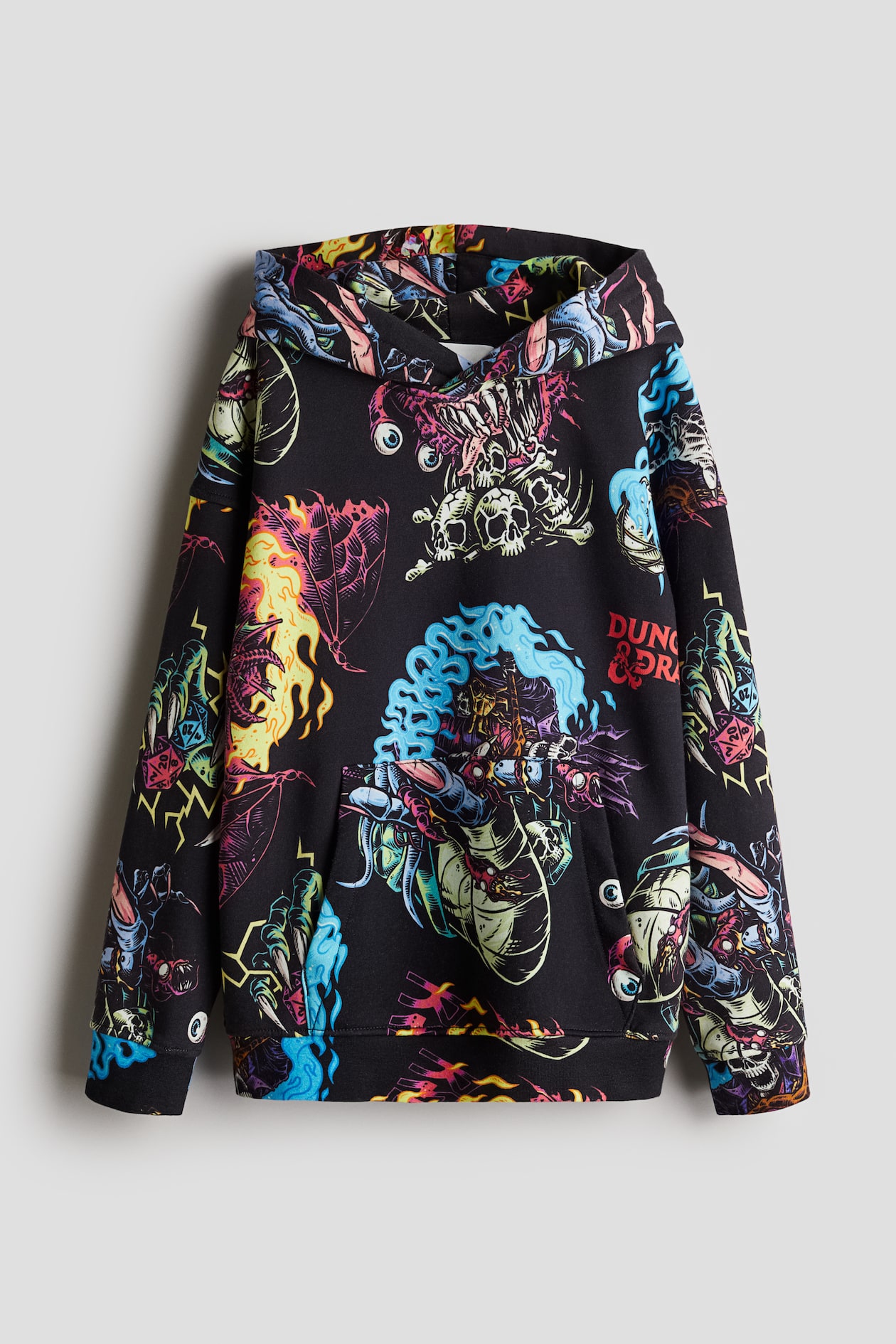 Black/Dungeons & Dragons Hoodie with Motif for kids | H&M US