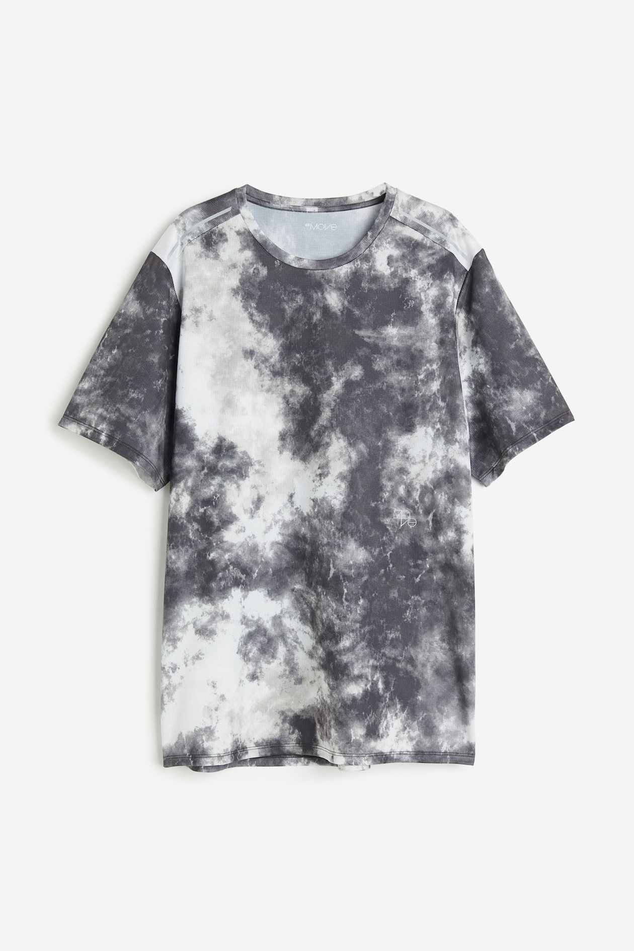 Regular Fit Running T-shirt with DryMove™ - Grey/Tie dye - Men | H&M AU