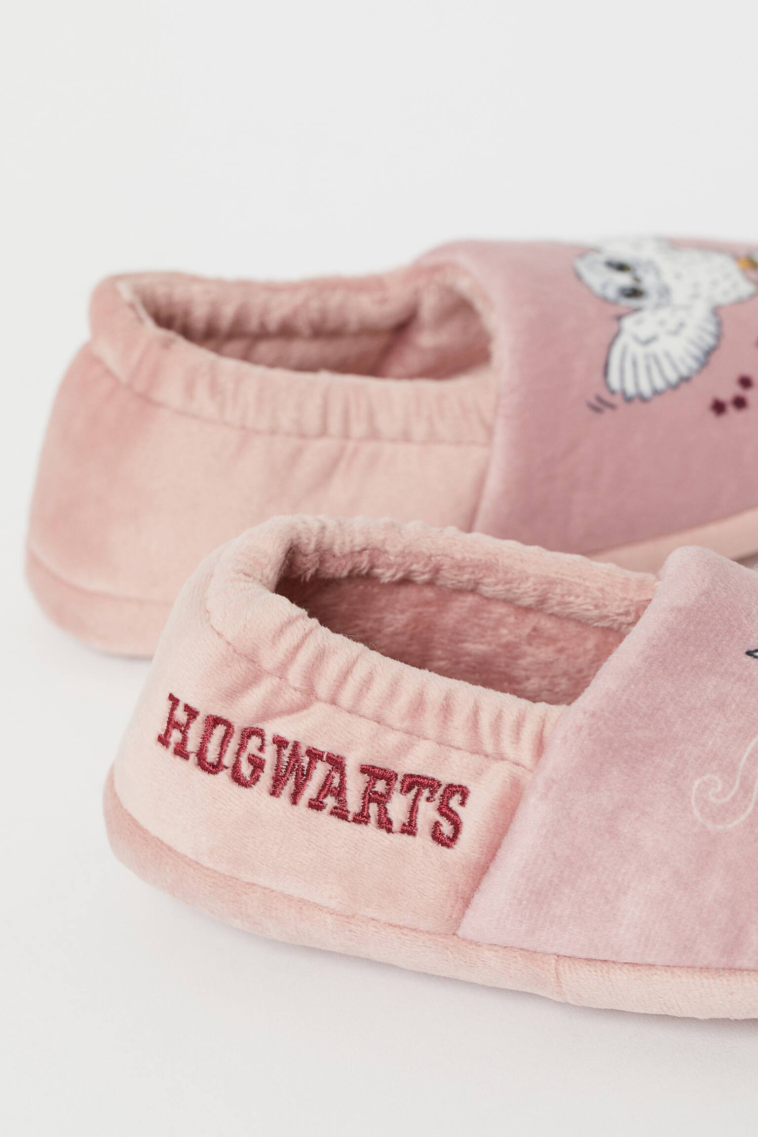 Soft Design-detail Slippers - Dusty rose/Hedwig - Kids | H&M CA
