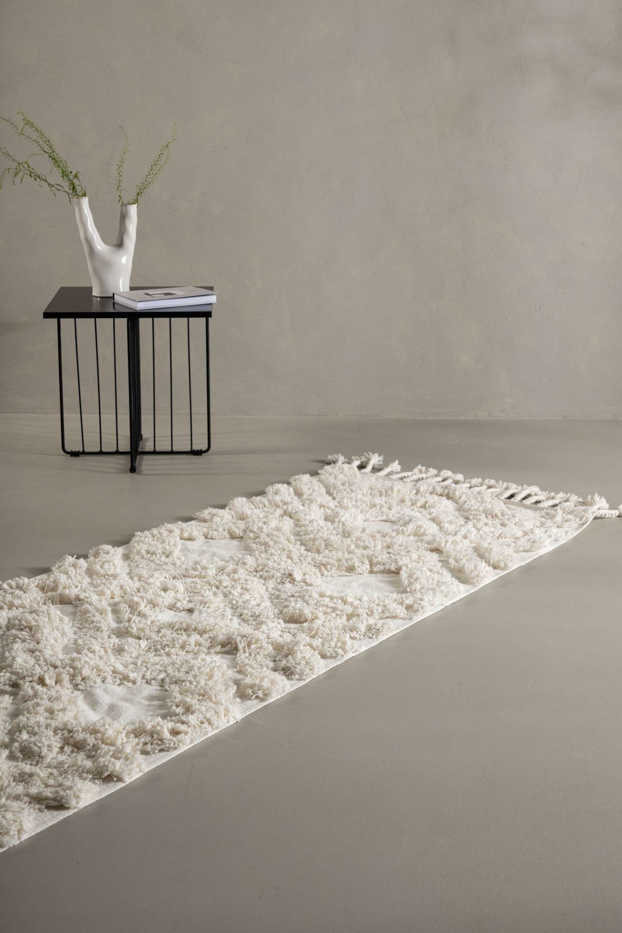 Hilma Tapijt - Katoen, Wit - Venture Home - HOME | H&M NL