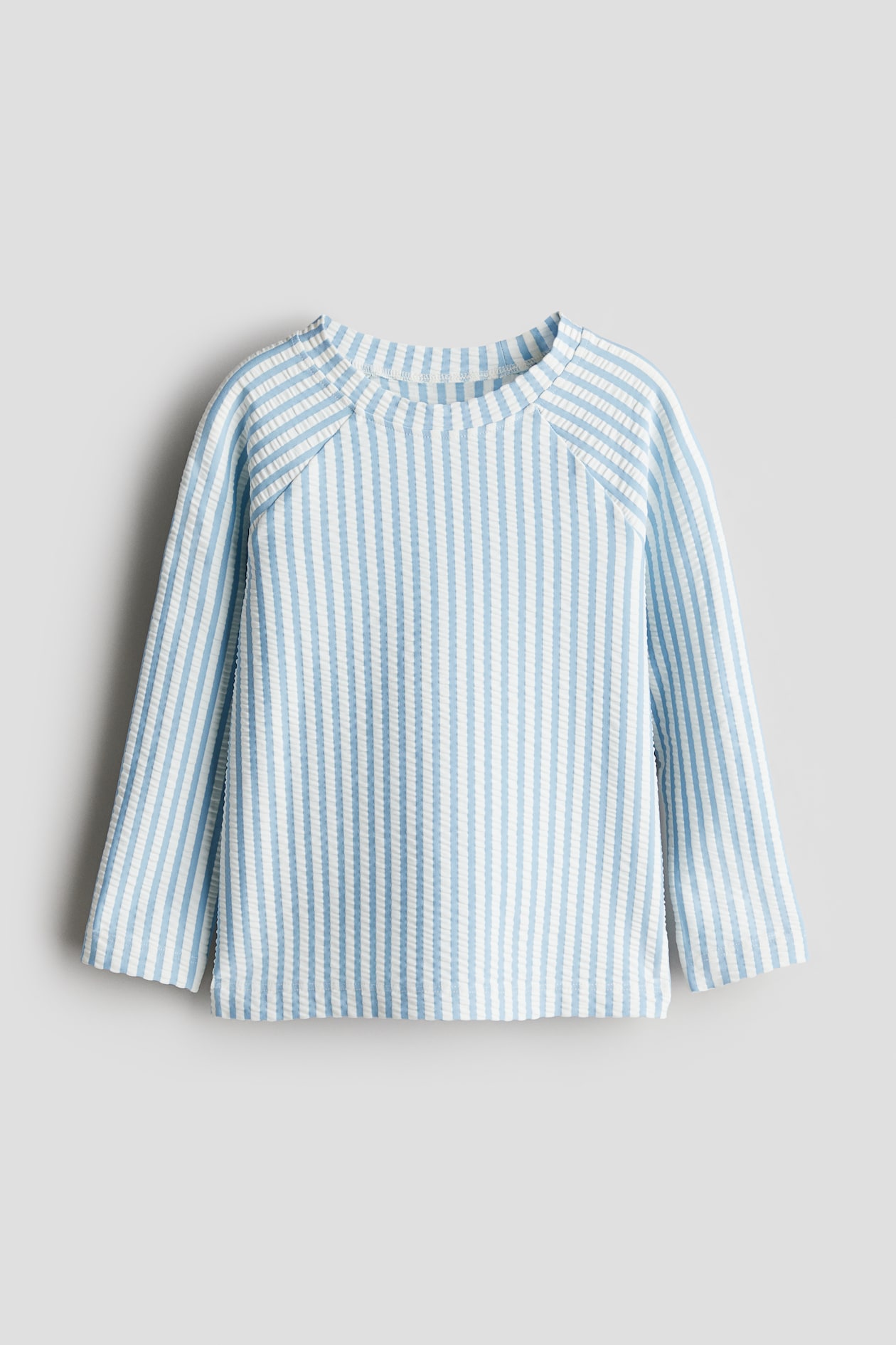 Light blue/Stripe UPF 50 Textured Rashie for kids | H&M AU