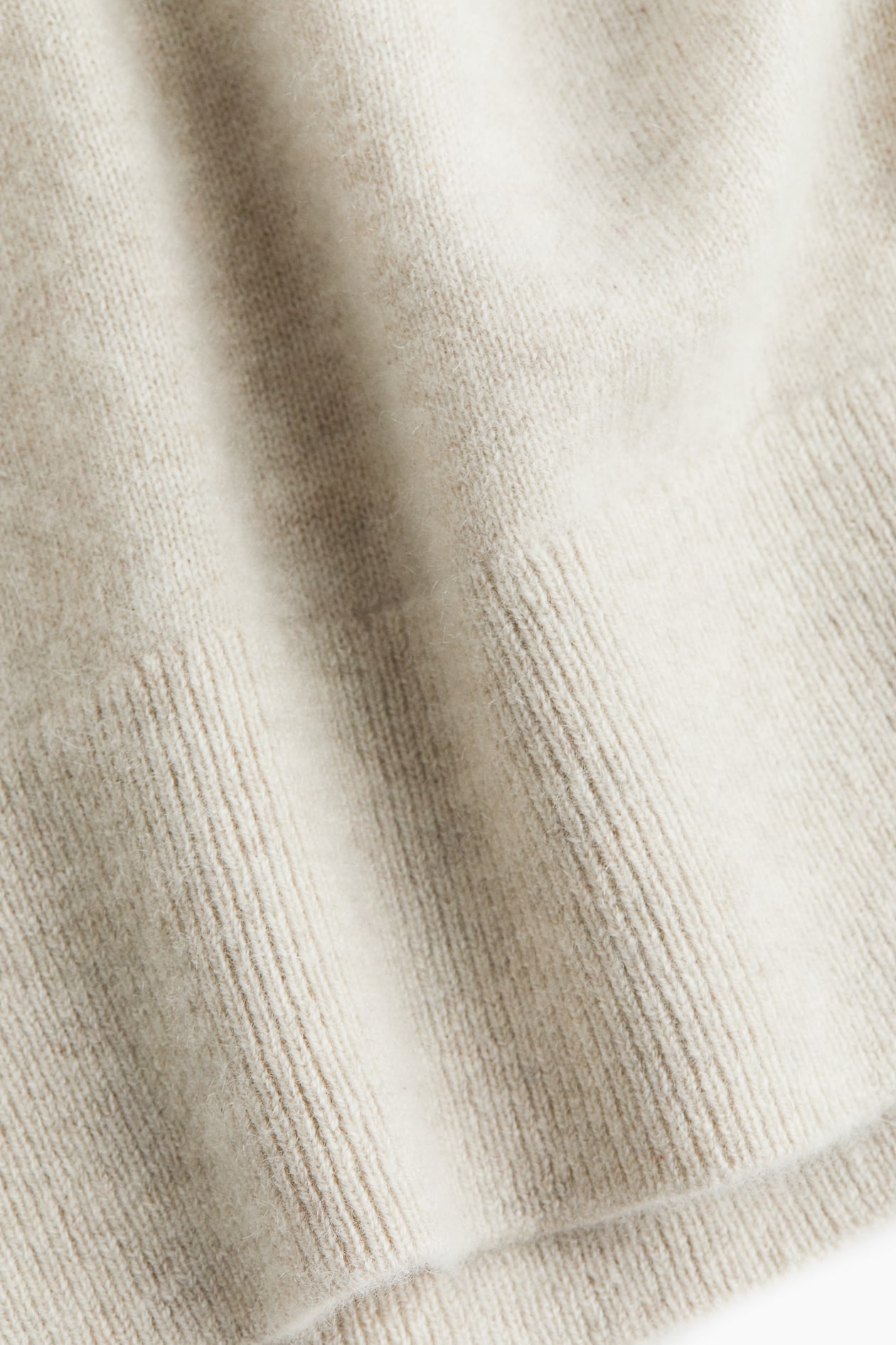 Women's Light beige marl Oversized cashmere jumper | H&M GB