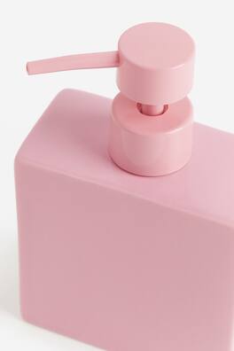 Light pink Stoneware Soap Dispenser at H&M Home | H&M CA