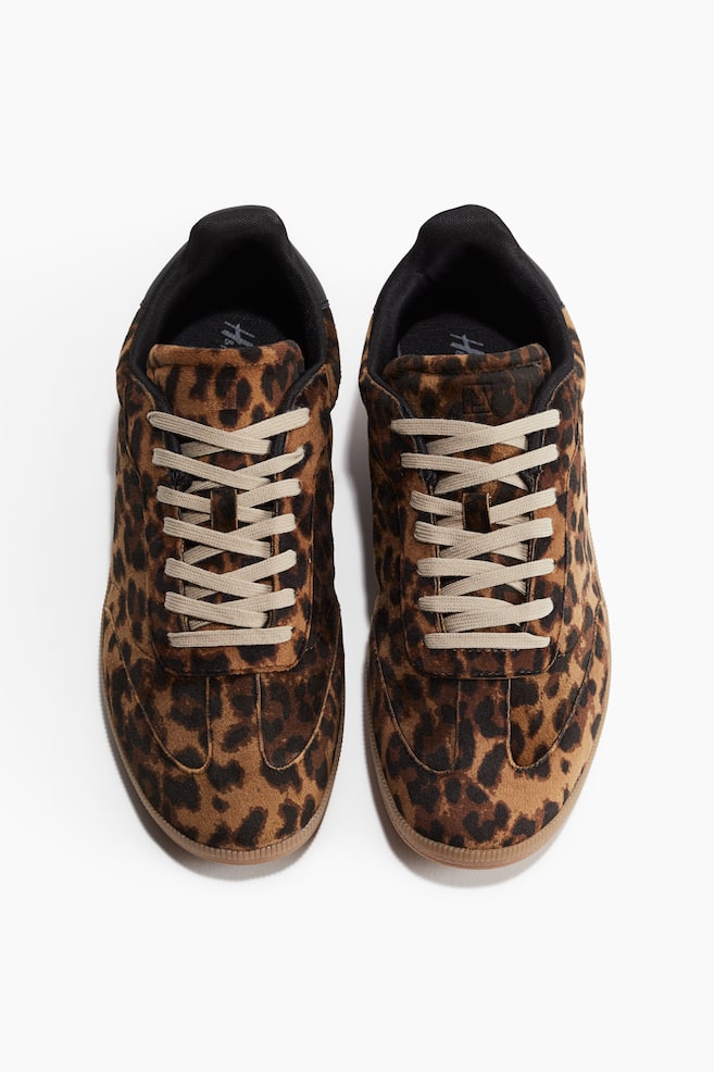 Women's Dark beige/leopard print Sneakers | H&M CA