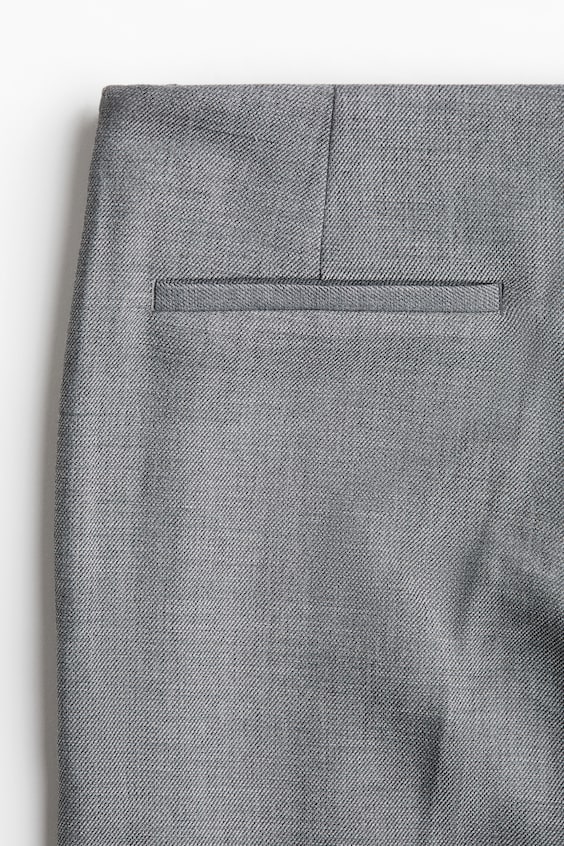 Flared Creased Pants - Gray - Ladies | H&M US