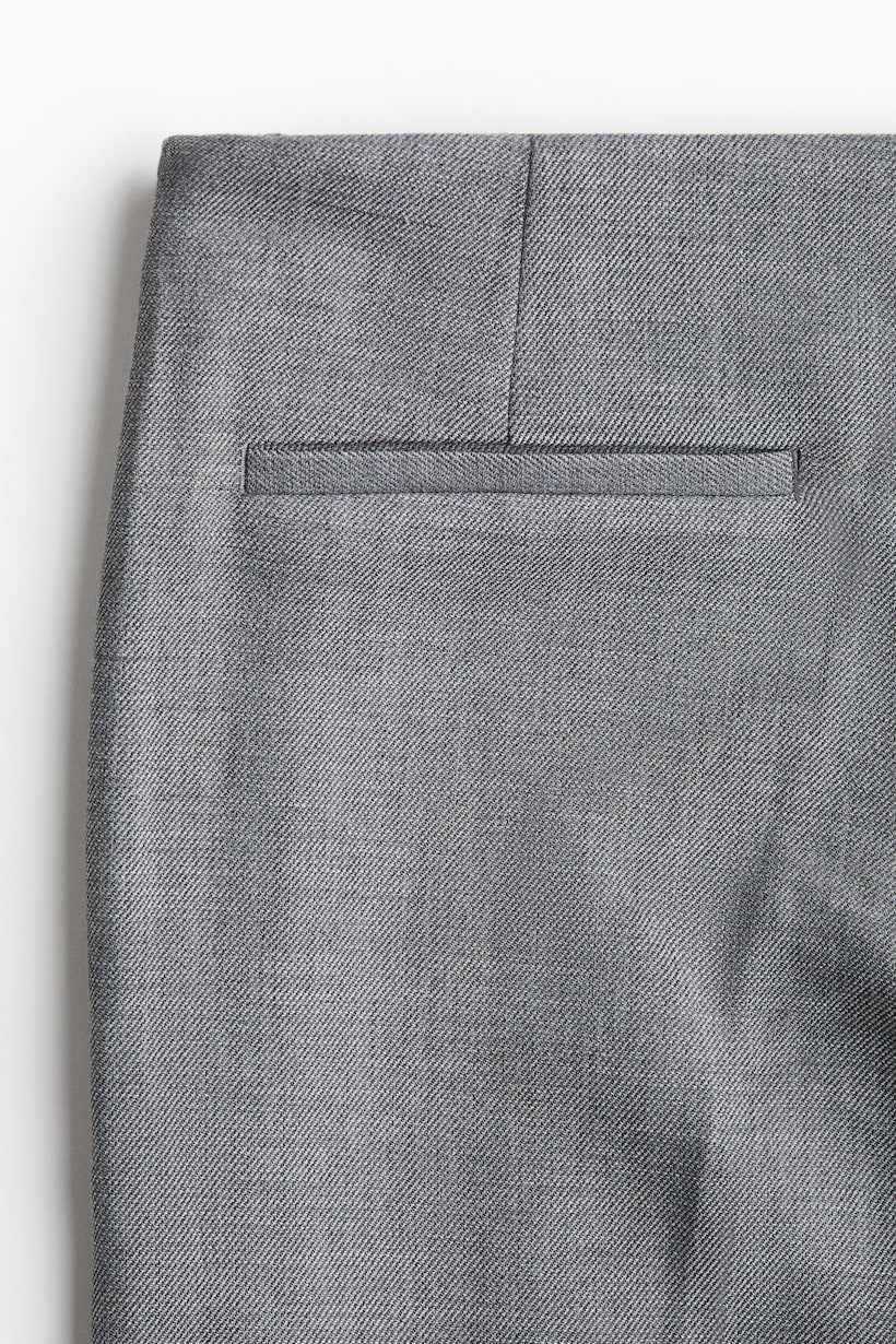 Flared Creased Pants - Gray - Ladies | H&M US