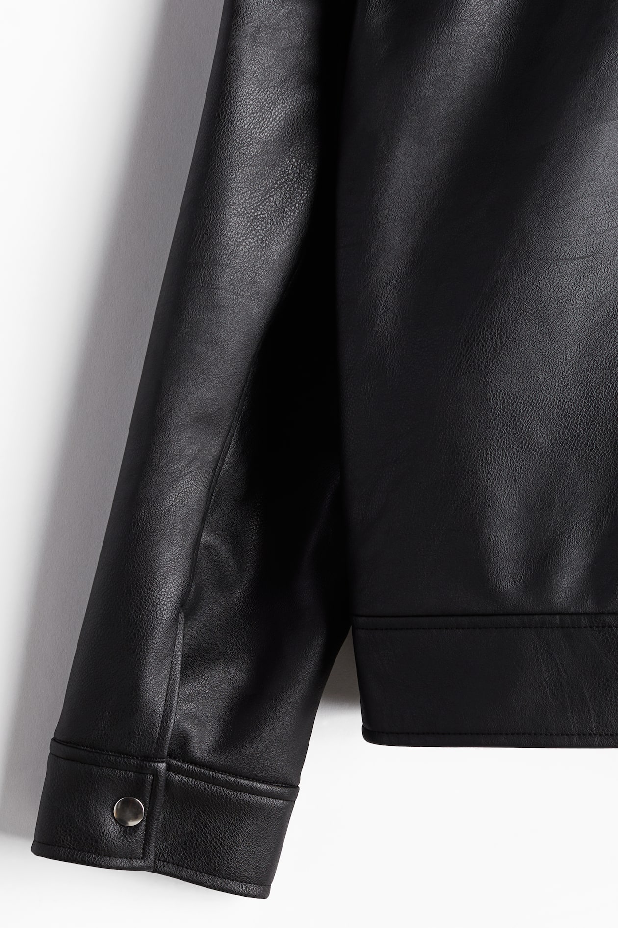 Men’s Black Regular Fit Coated jacket | H&M GB