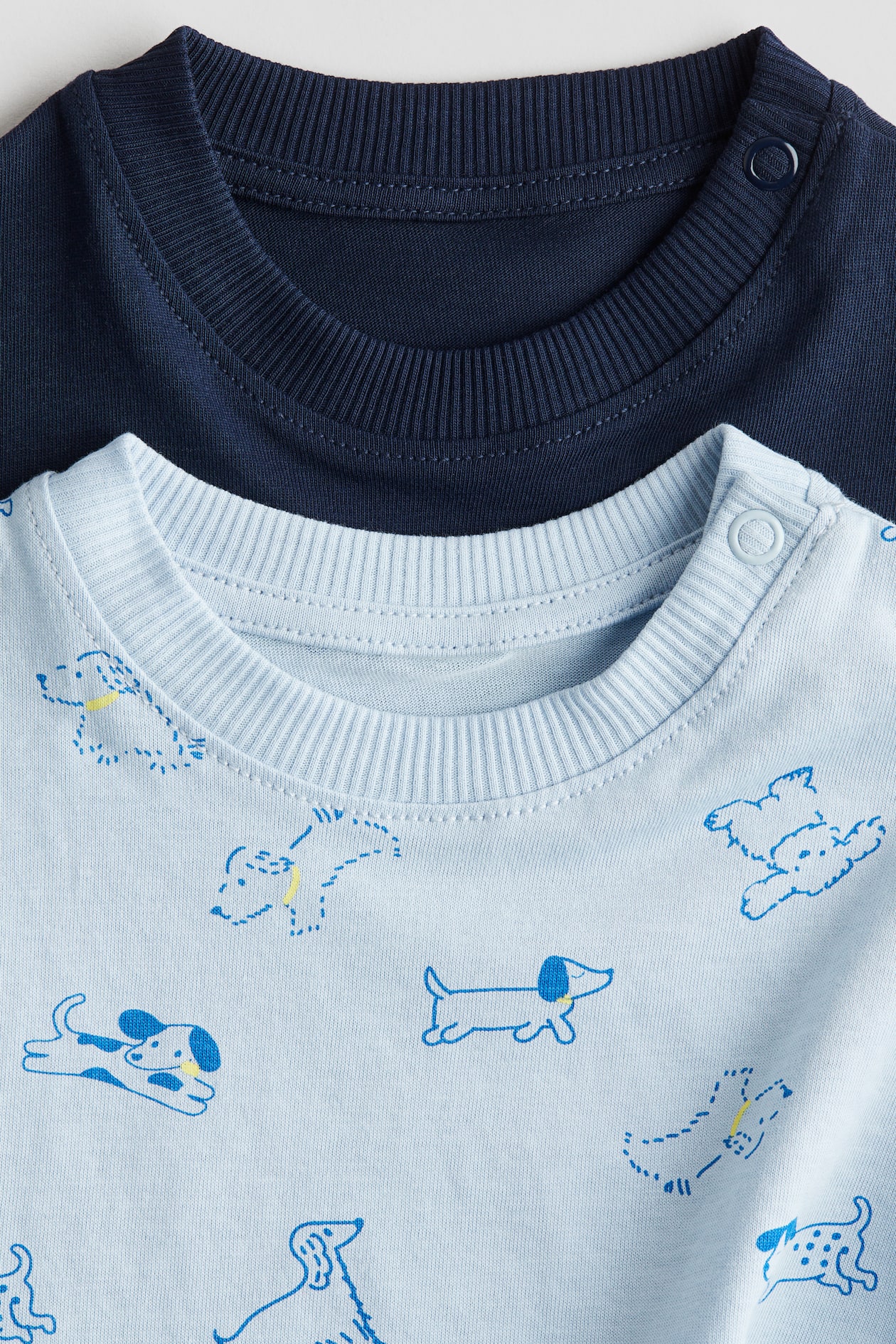 2-pack Cotton T-Shirts - Blue/dogs - Kids | H&M US