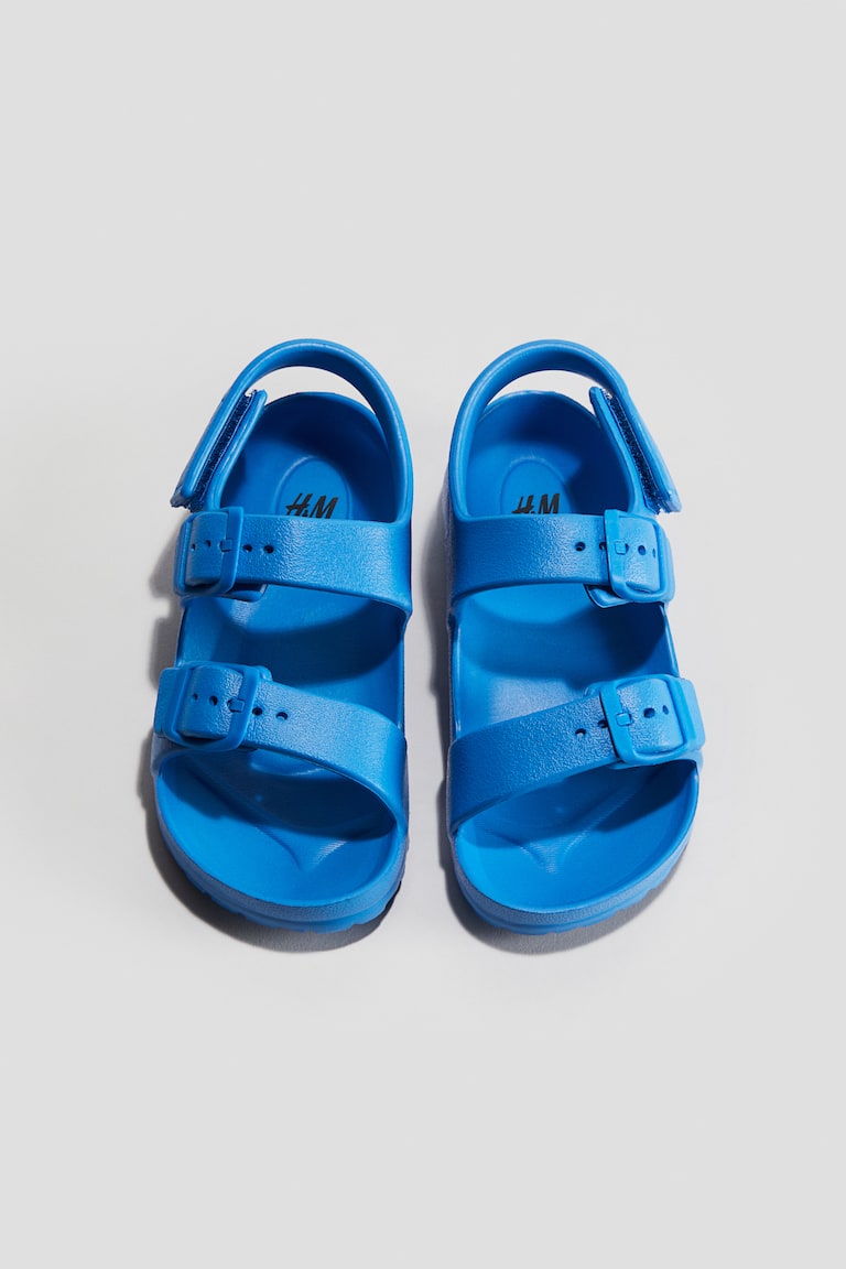 Bright blue Two-strap pool shoes for kids | H&M GB