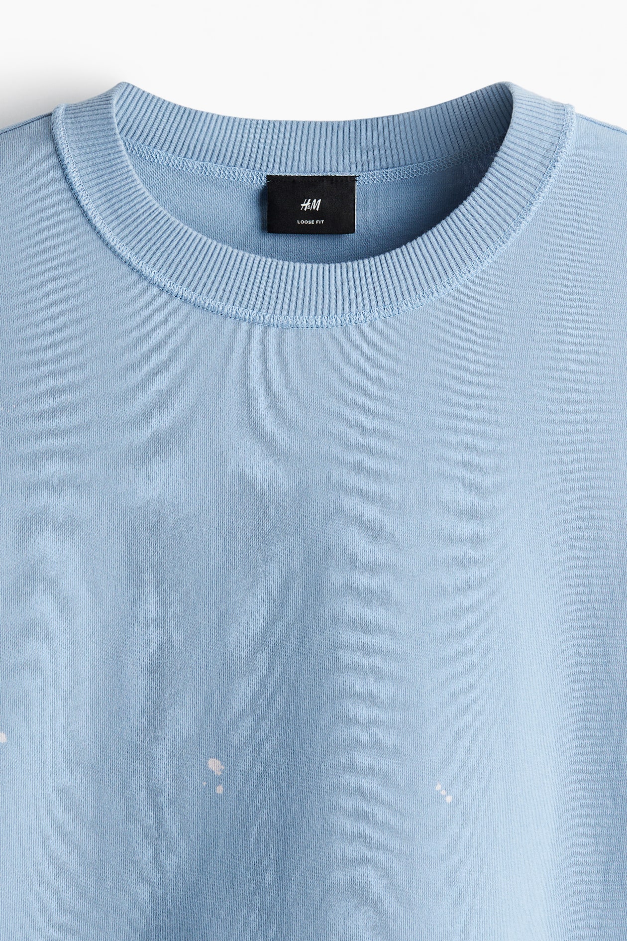 Men’s Blue/spatter Loose-Fit Printed T-Shirt | H&M US